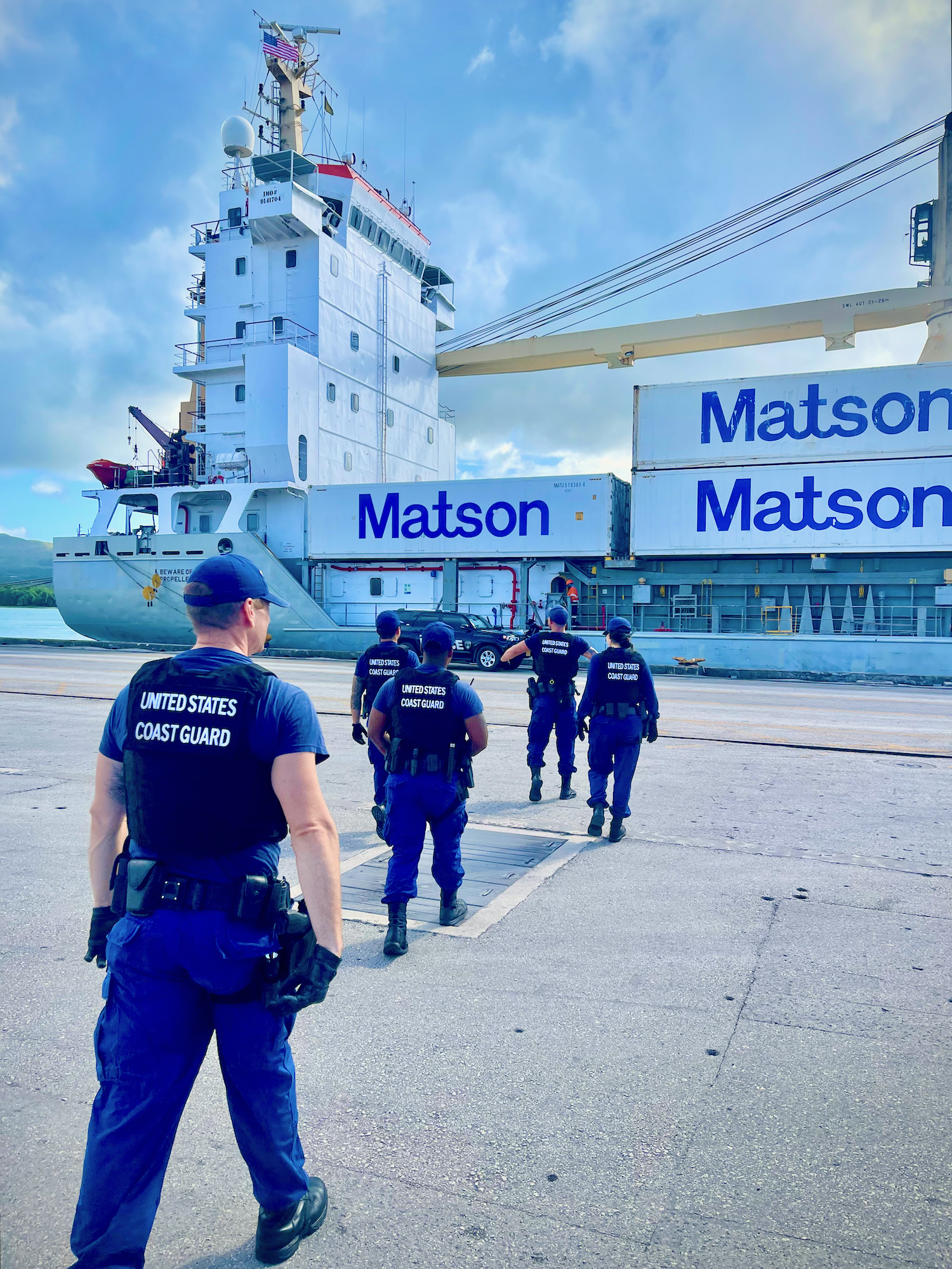 U.S. Coast Guard conducts security boarding at Port of Guam, bolstering ...