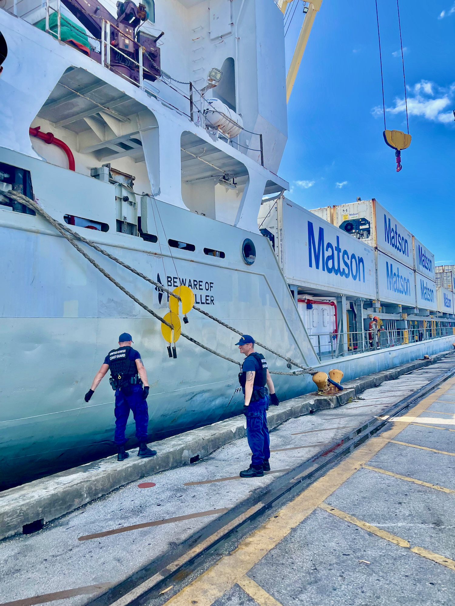 U.S. Coast Guard conducts security boarding at Port of Guam, bolstering ...