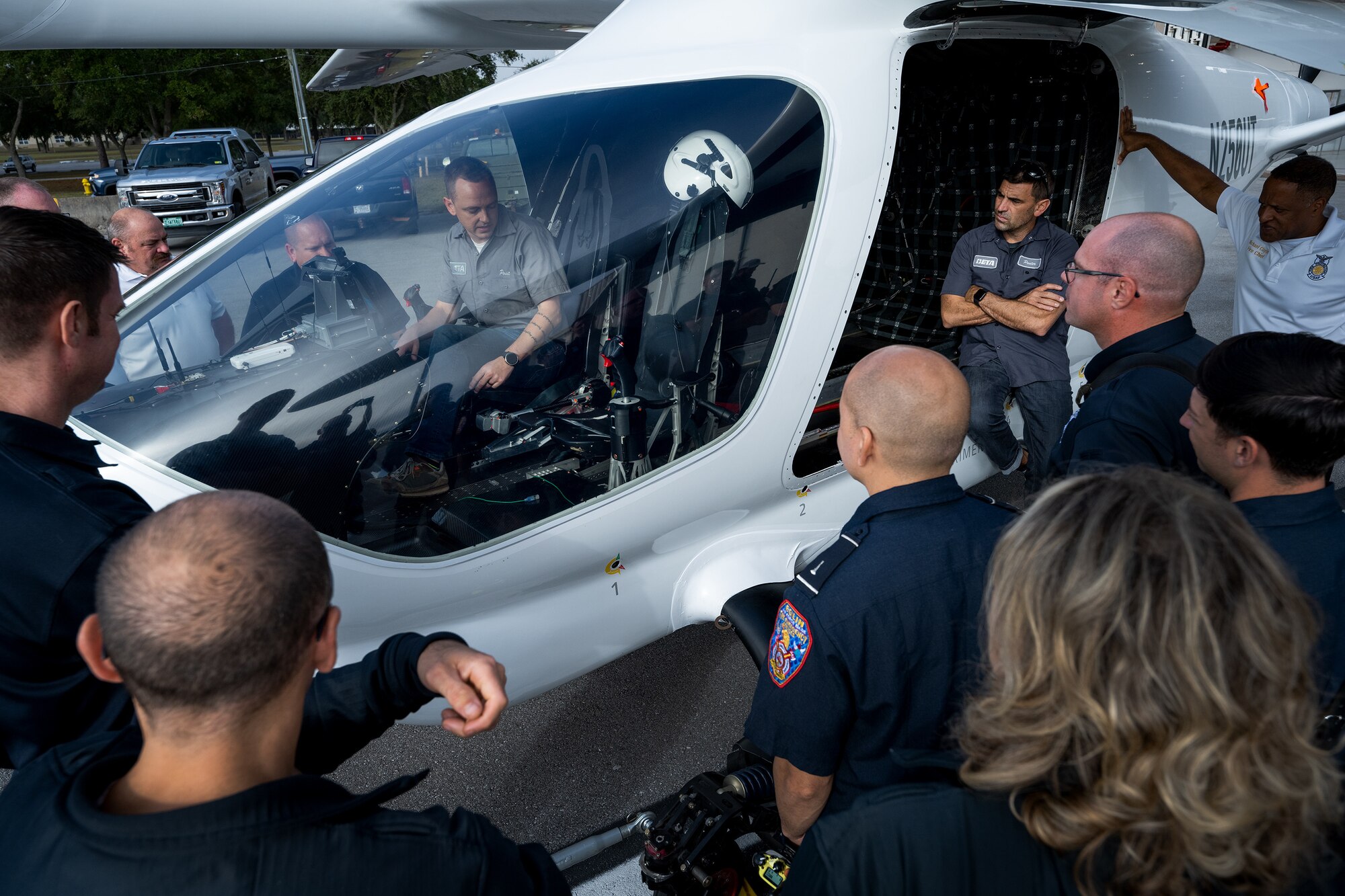 Eglin Fire, BETA create base's first E-aircraft emergency procedures ...
