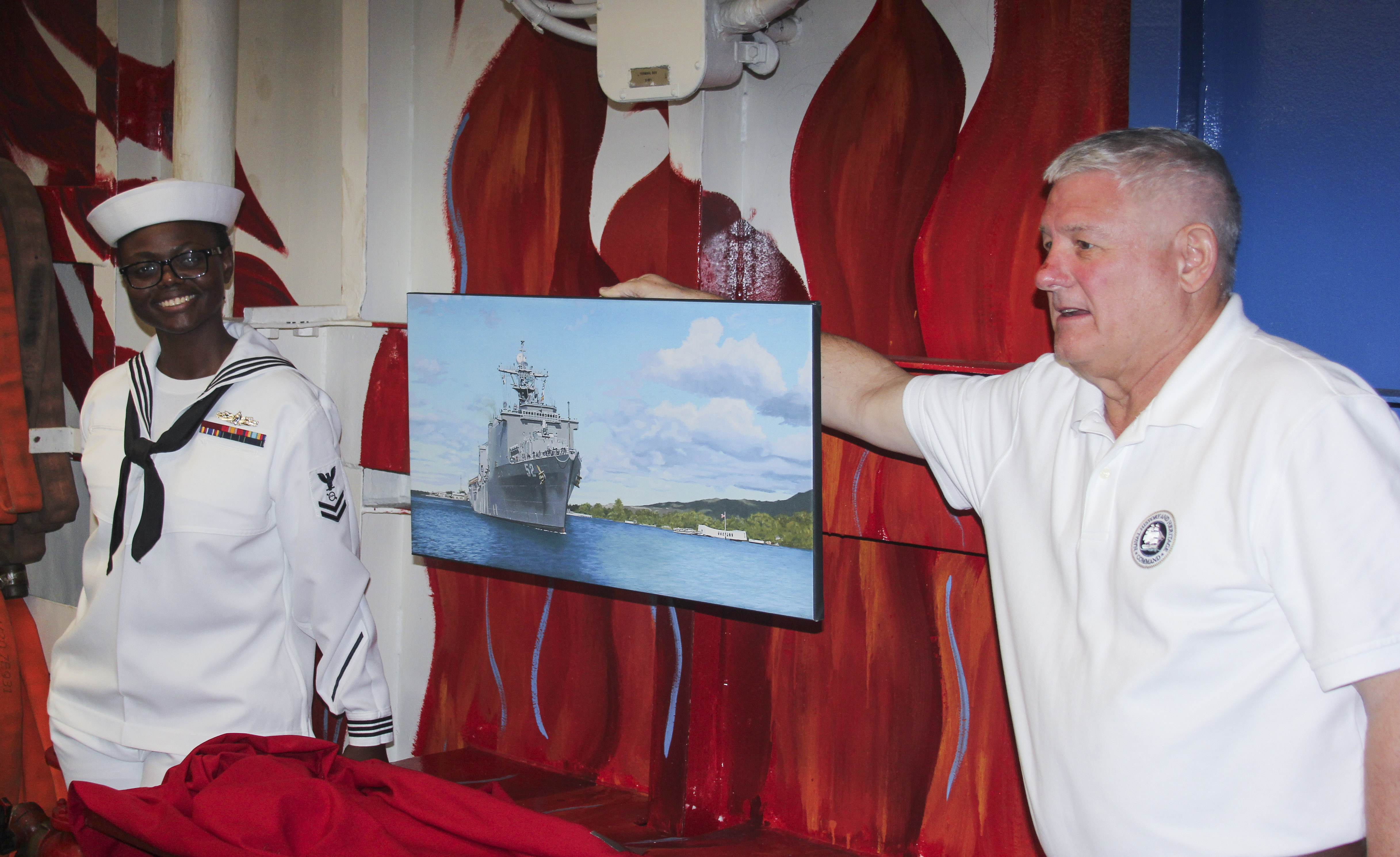 USS Pearl Harbor (LSD 52) Crew Honored with Navy Art Print on Pearl ...