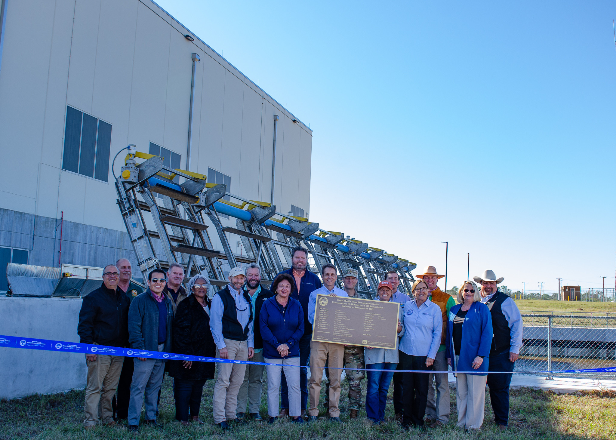 USACE celebrates the completion of Caloosahatchee C-43 Reservoir Pump ...