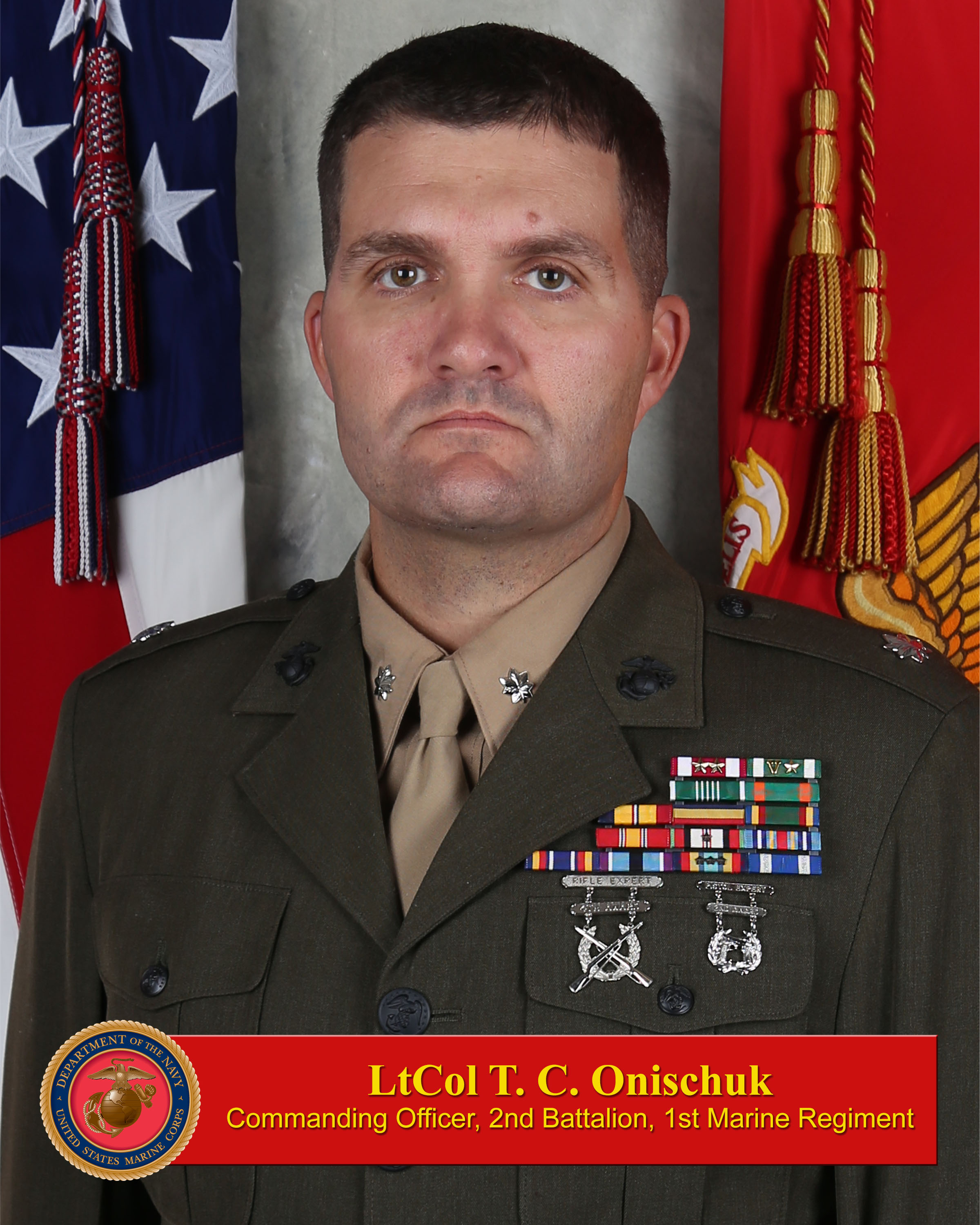 Lieutenant Colonel Travis C. Onischuk > 1st Marine Division > Biography