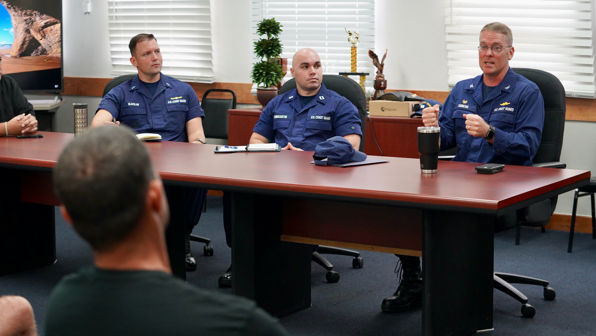 U.S. Coast Guard conducts stakeholder meeting on M/V Voyager > United ...