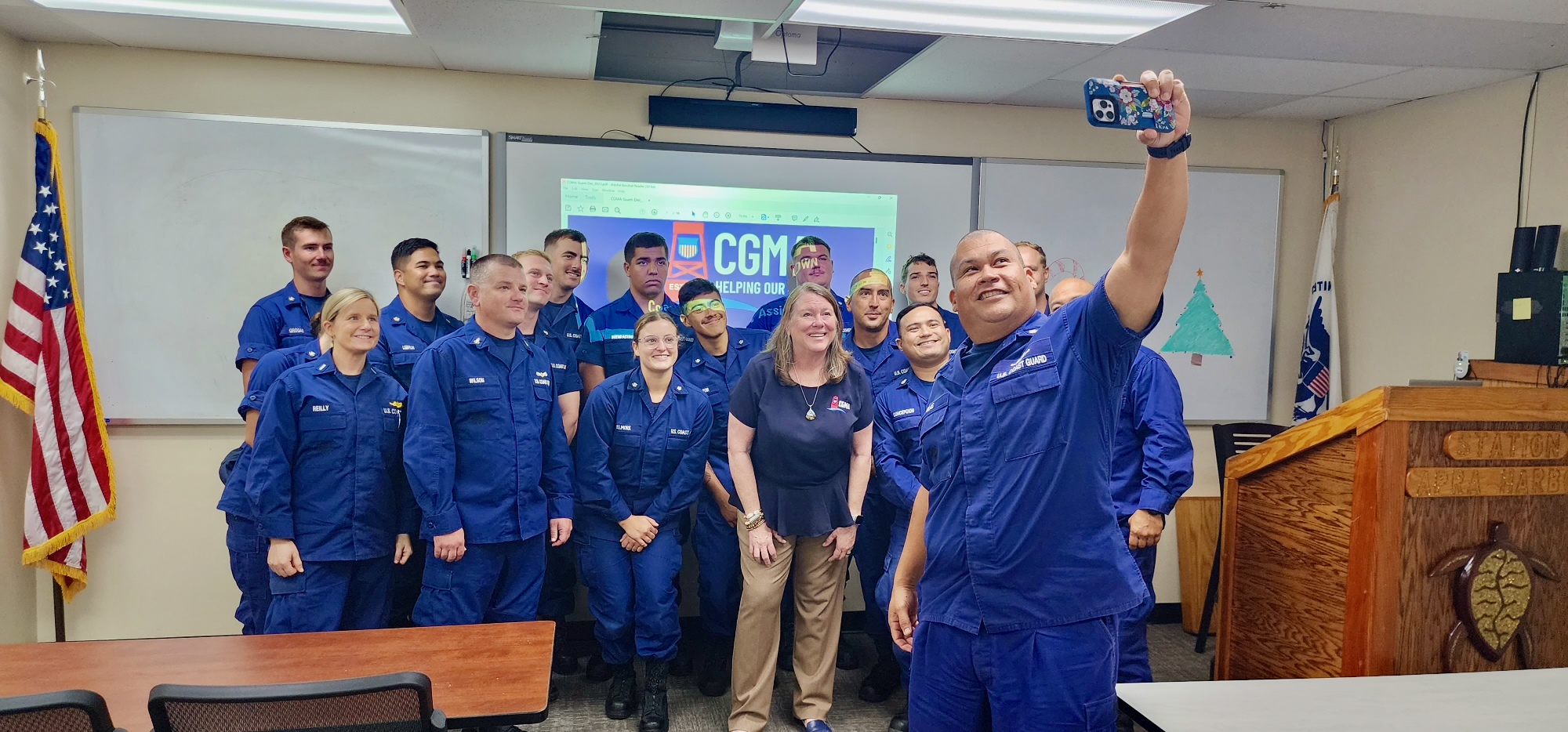 Rear Adm. Cari Thomas visits the U.S. Coast Guard team in Guam ...