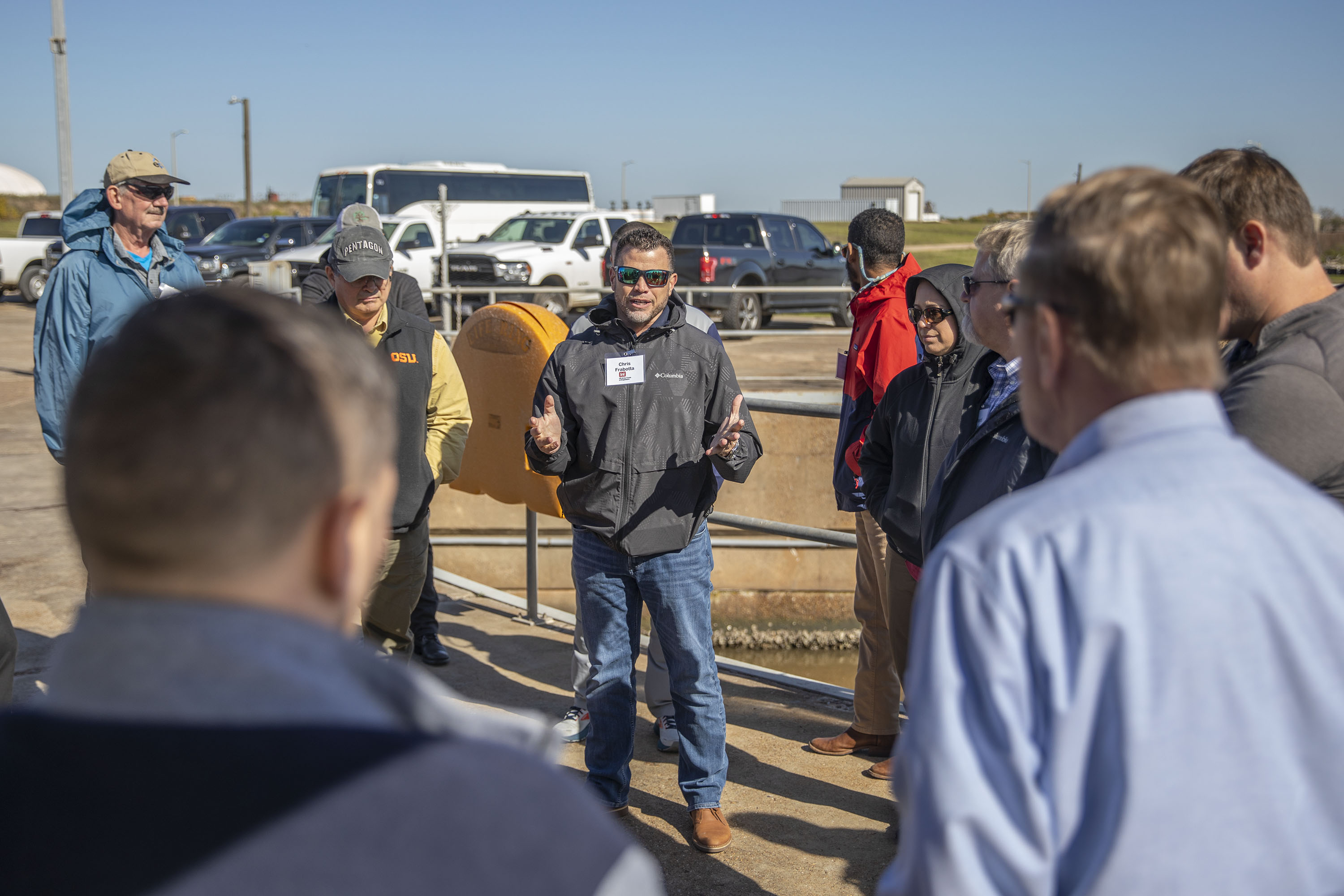 Inland Waterways Users Board visits the Brazos River Floodgates