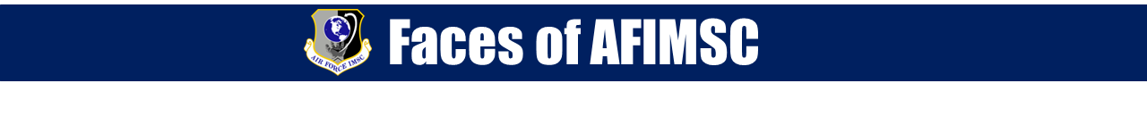 Faces of AFIMSC banner
