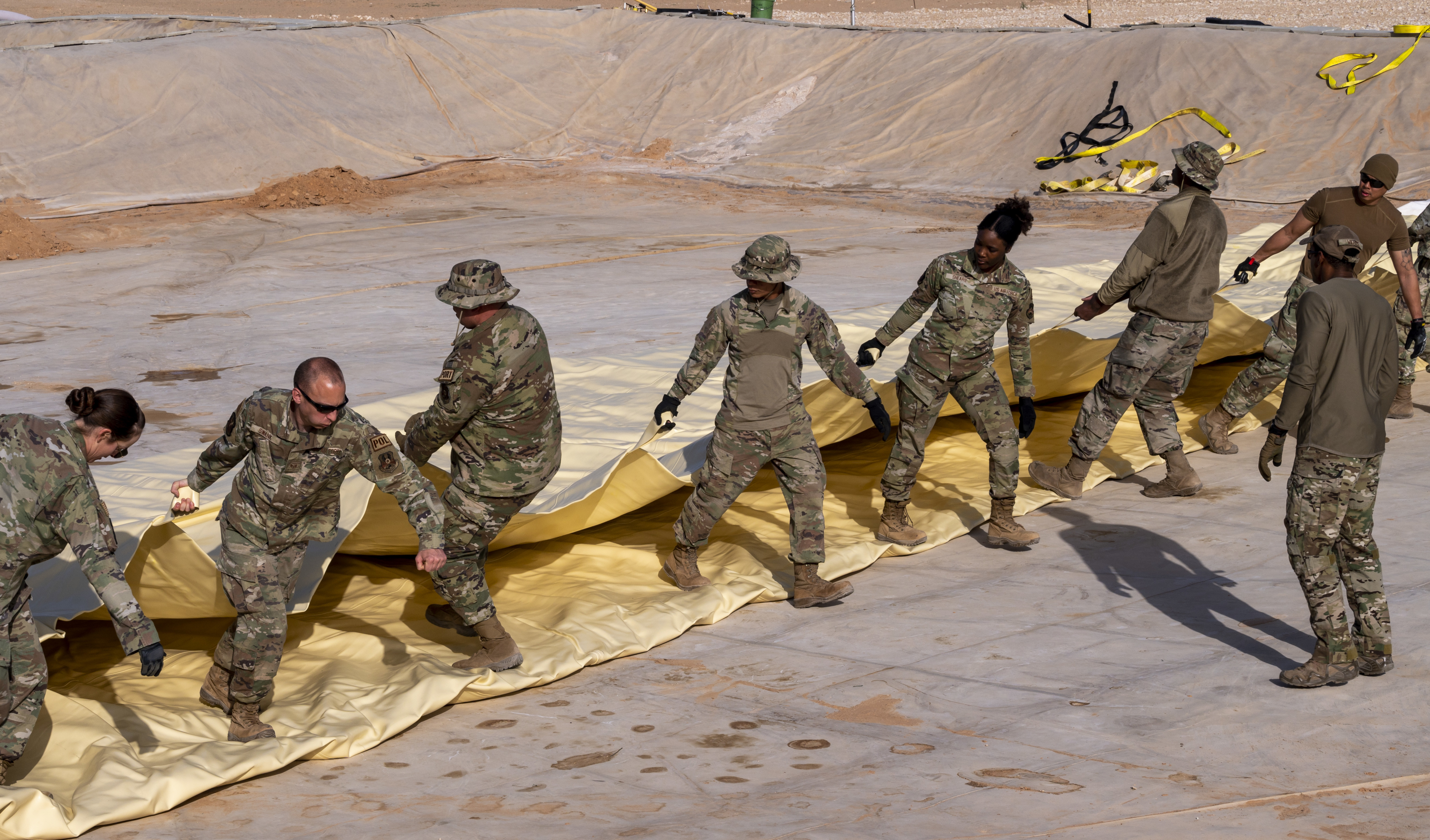 378th ELRS come together for POL bladder placement > U.S. Air Forces ...