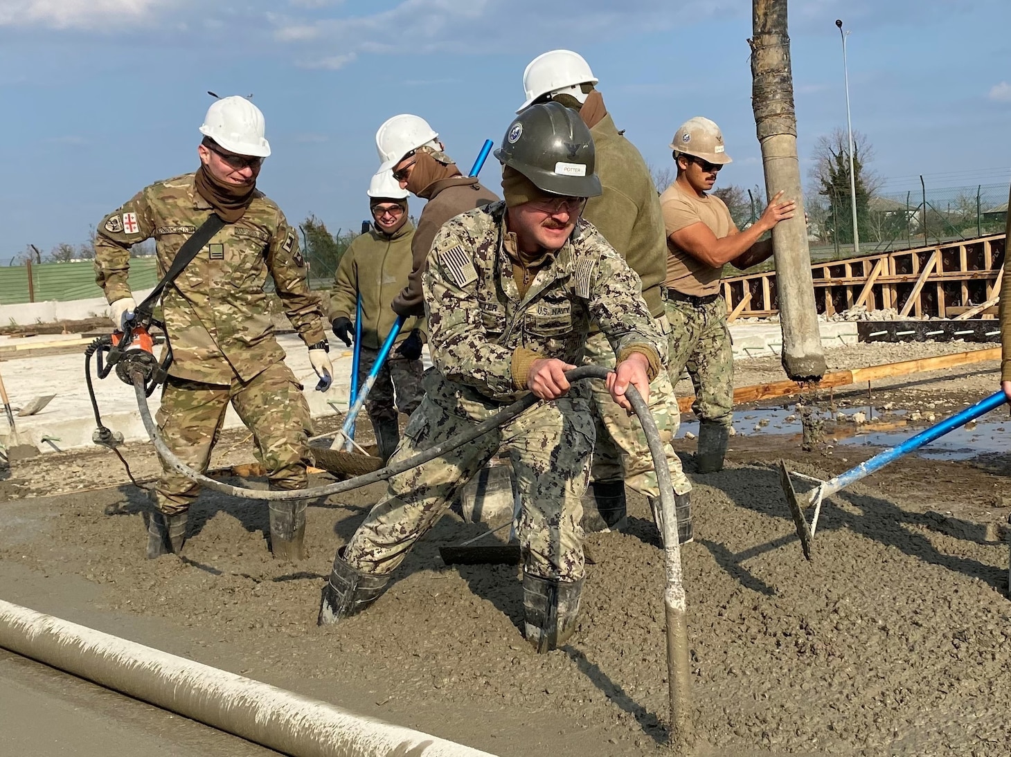 Commander, Task Force 68 Seabees and Georgian Land Defense Forces ...