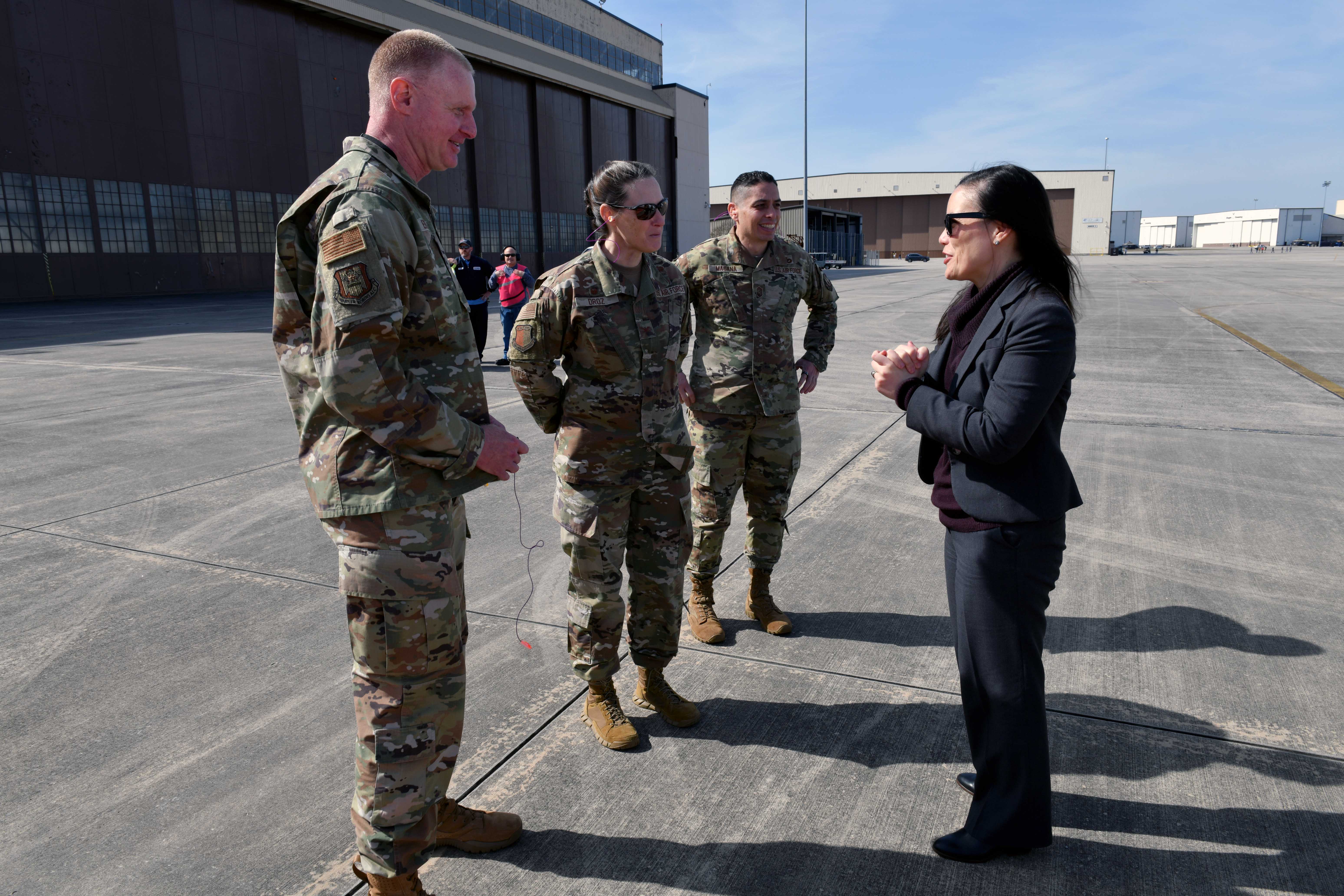 Under Secretary of the Air Force visits Robins AFB