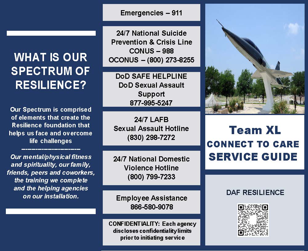 Team XL Connect to Care Service Guide > Laughlin Air Force Base > Display