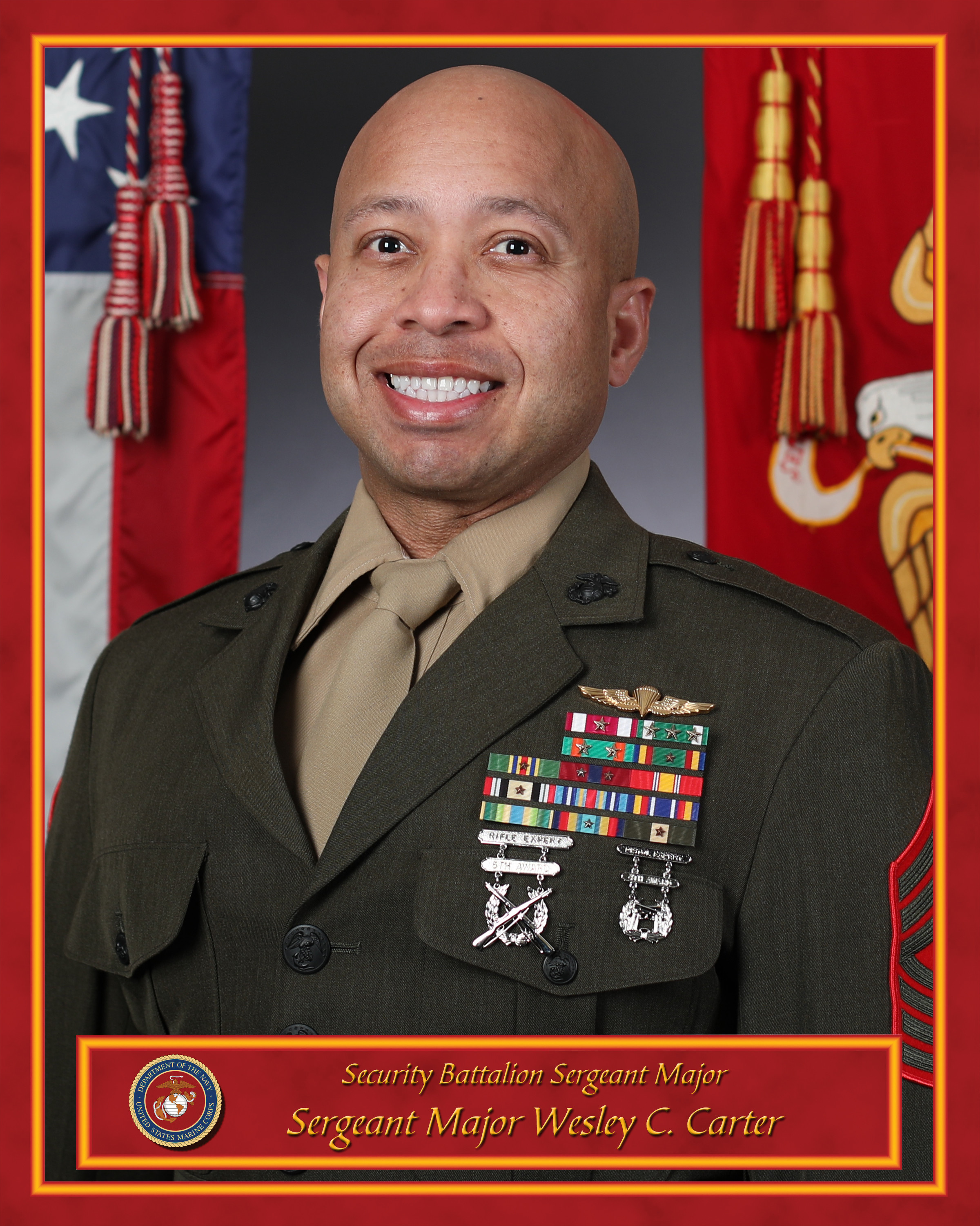 Sergeant Major Wesley C. Carter > Marine Corps Base Quantico > Bio View