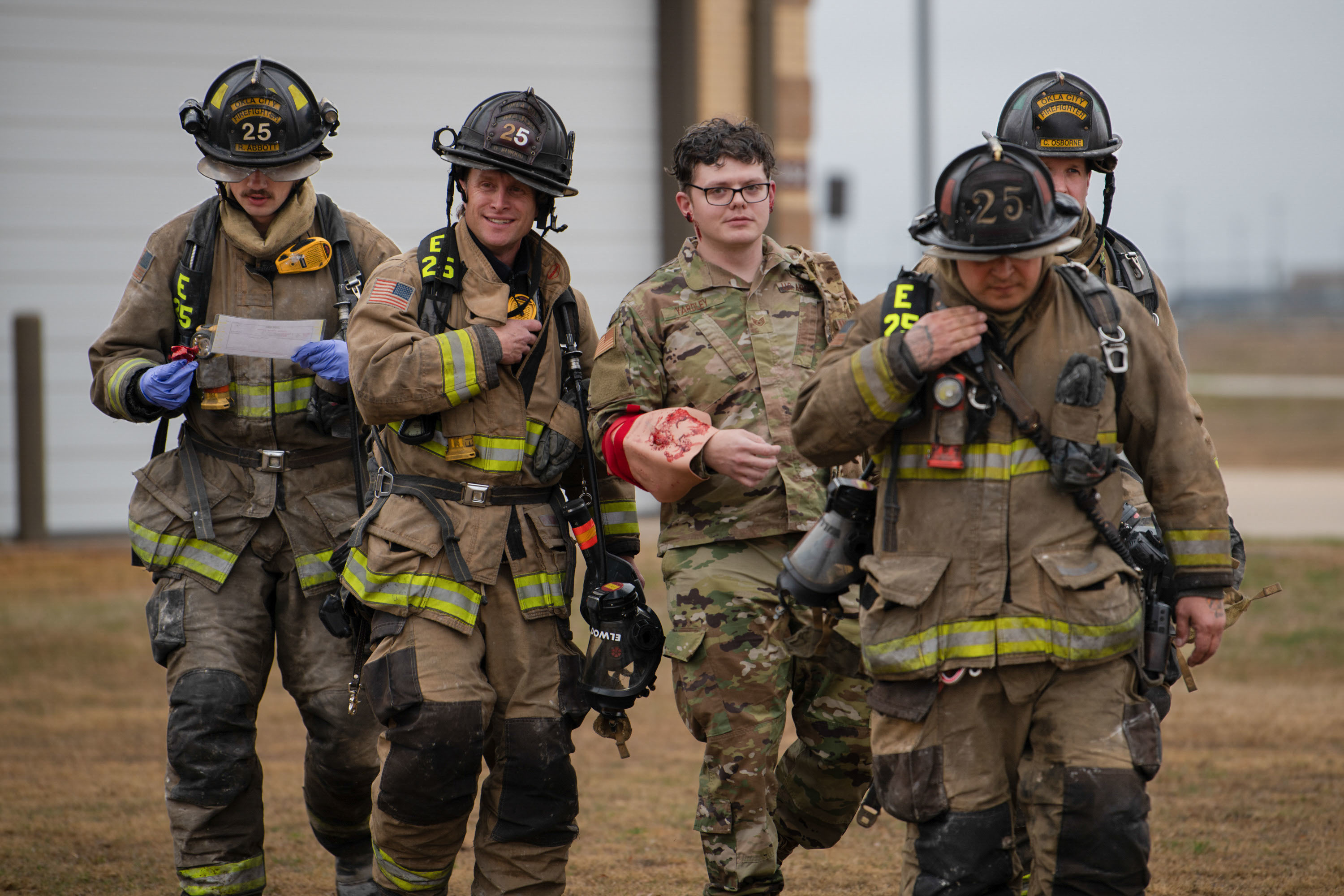137th SOW, OKC first responders conduct tornado response exercise > Air ...