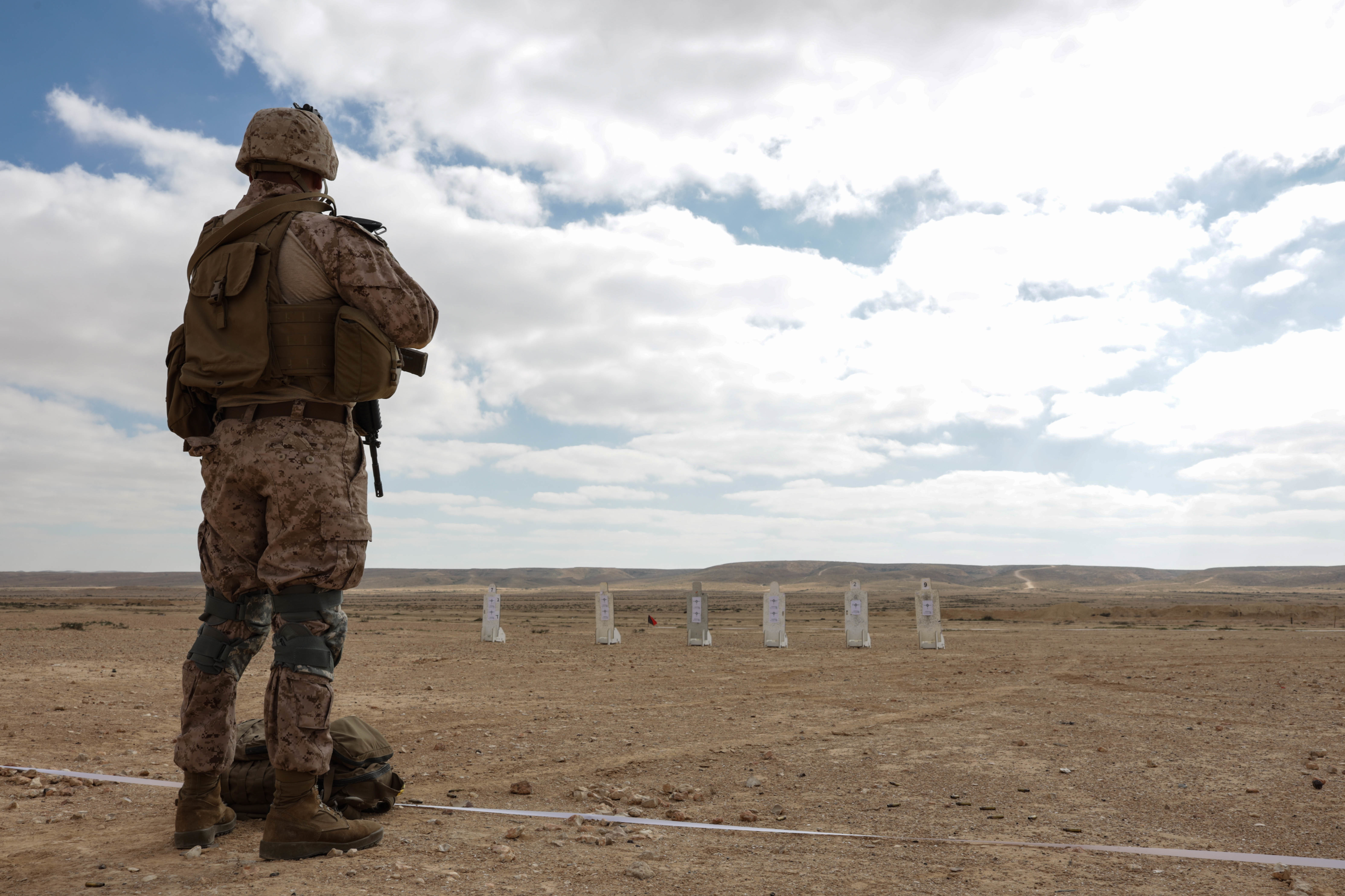 U.S. Marines with 3rd ANGLICO conduct ranges during Intrepid Maven 23.2