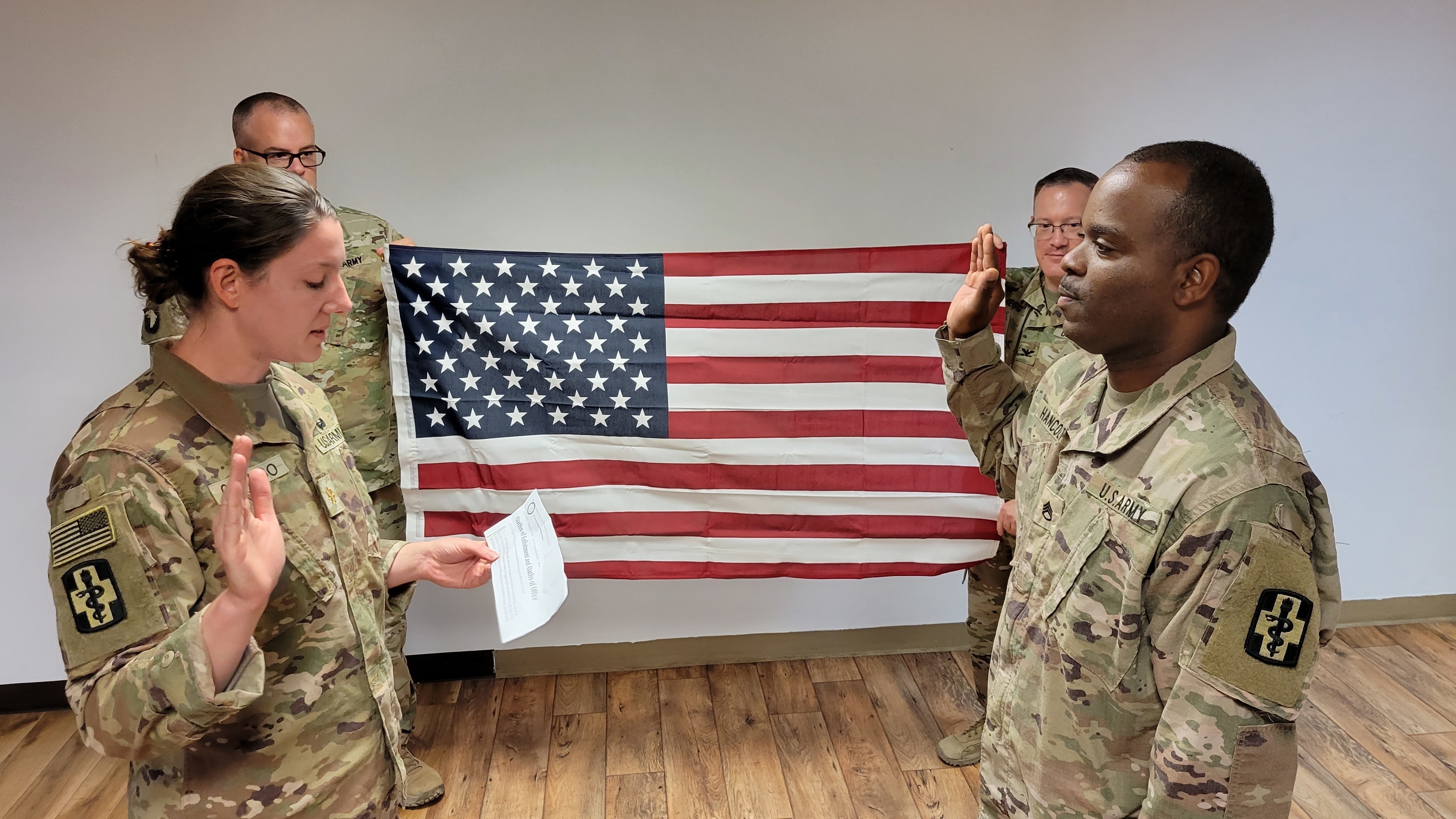 Challenge accepted: Deployed Joint Task Force 374 Soldiers re-enlist ...