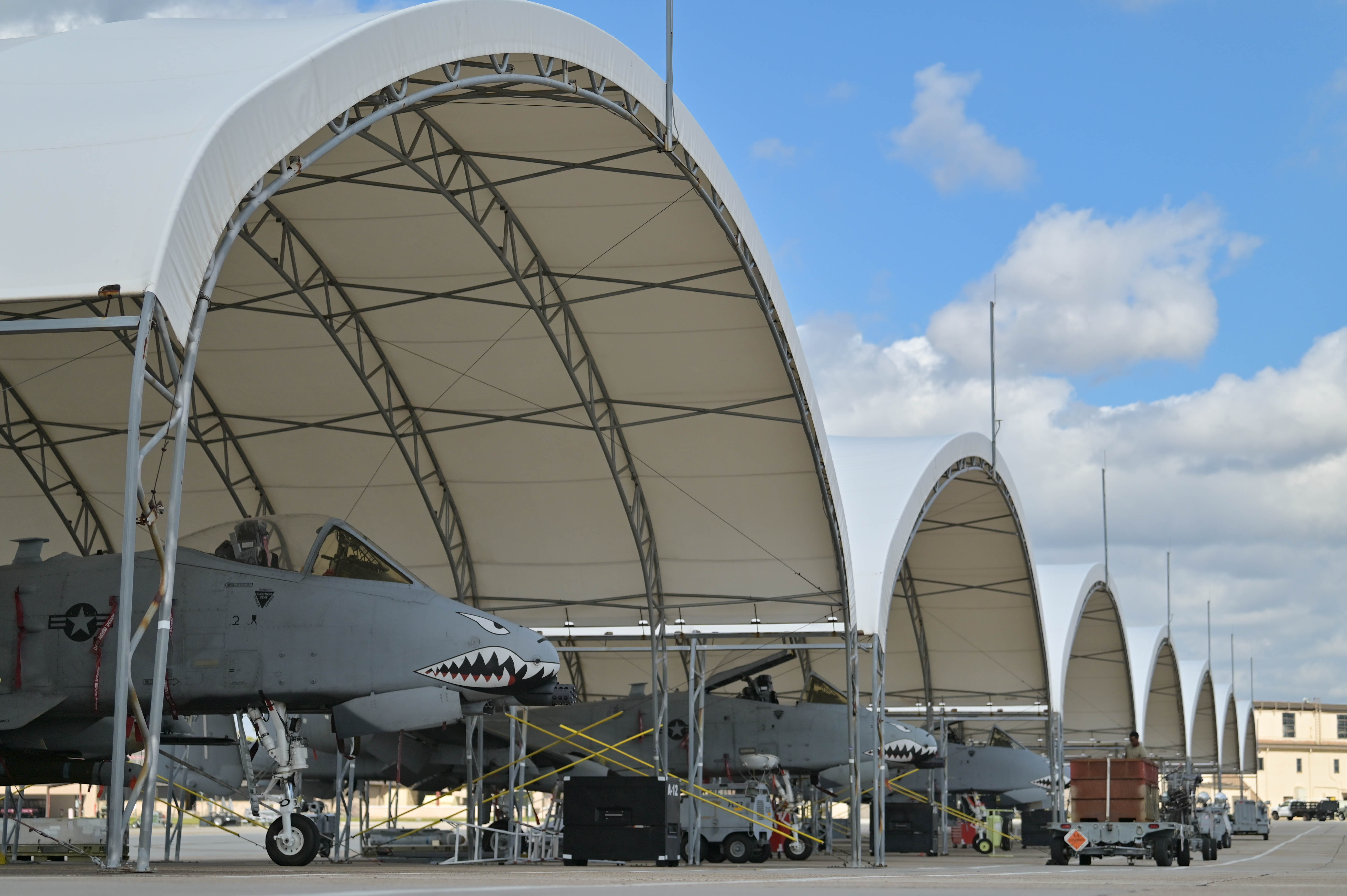 Sunshade renovations to protect Moody A-10s > Moody Air Force Base ...
