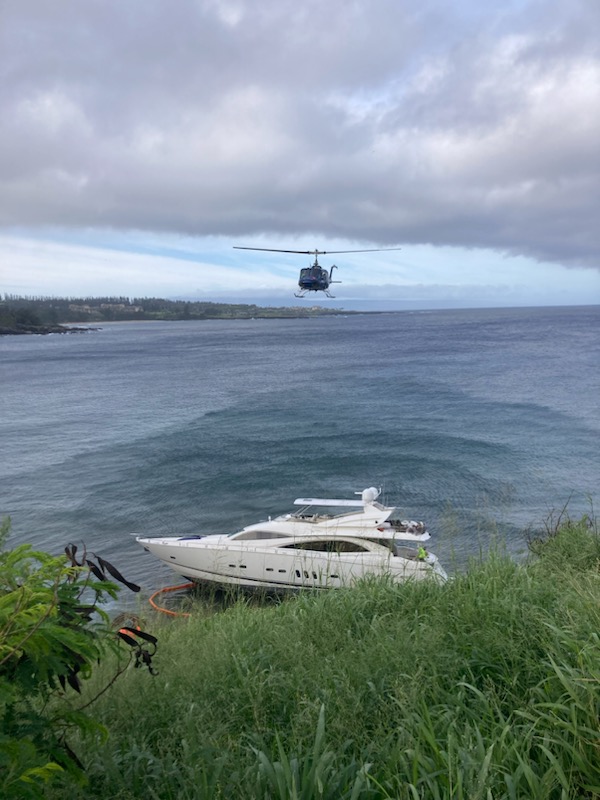 UPDATE: Coast Guard, partners responding to vessel aground off Maui ...