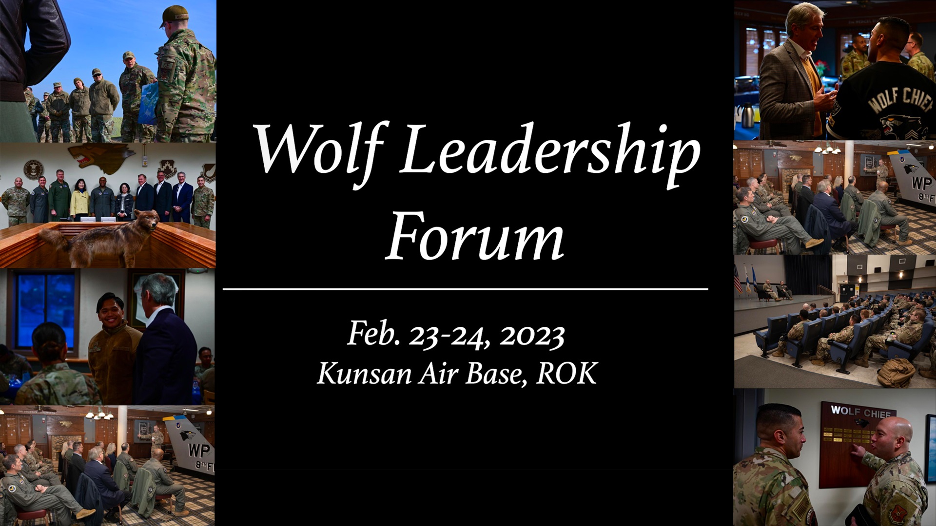 Wolf Leadership Forum – Leading the Wolf Pack > Kunsan Air Base ...