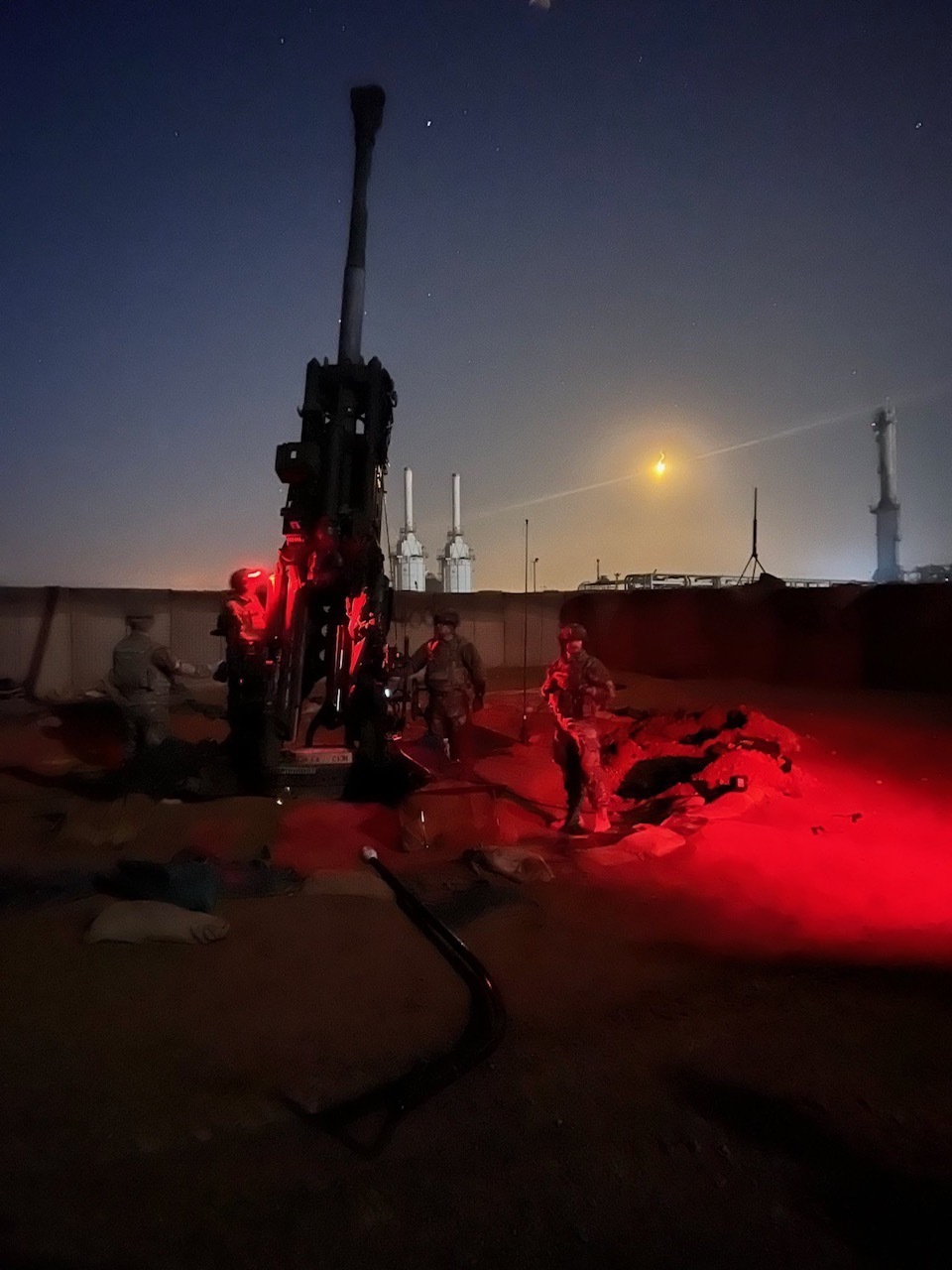 1st Battalion, 125th Infantry Regiment "Task Force Viking" lights up ...