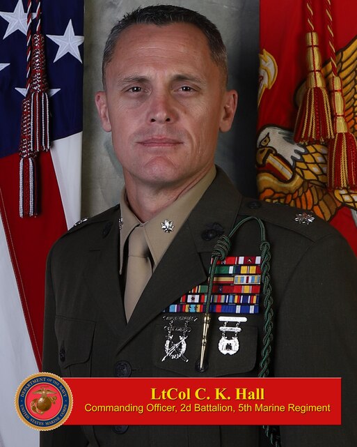 Lieutenant Colonel C. K. Hall > 1st Marine Division > Biography