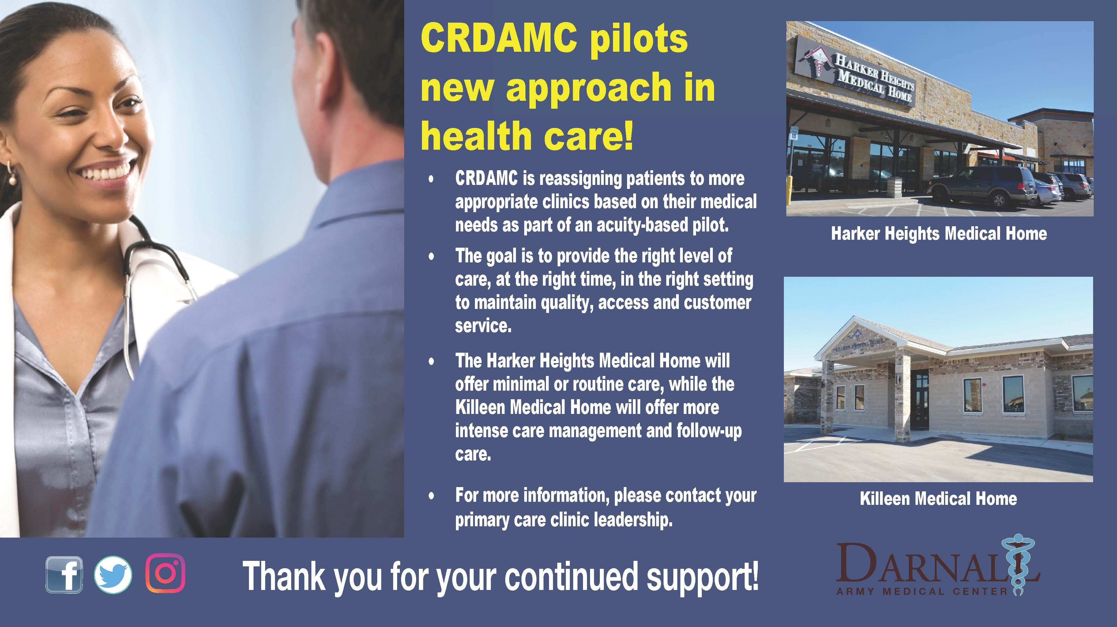 Killeen and Harker Heights Medical Homes to reassign beneficiaries for ...