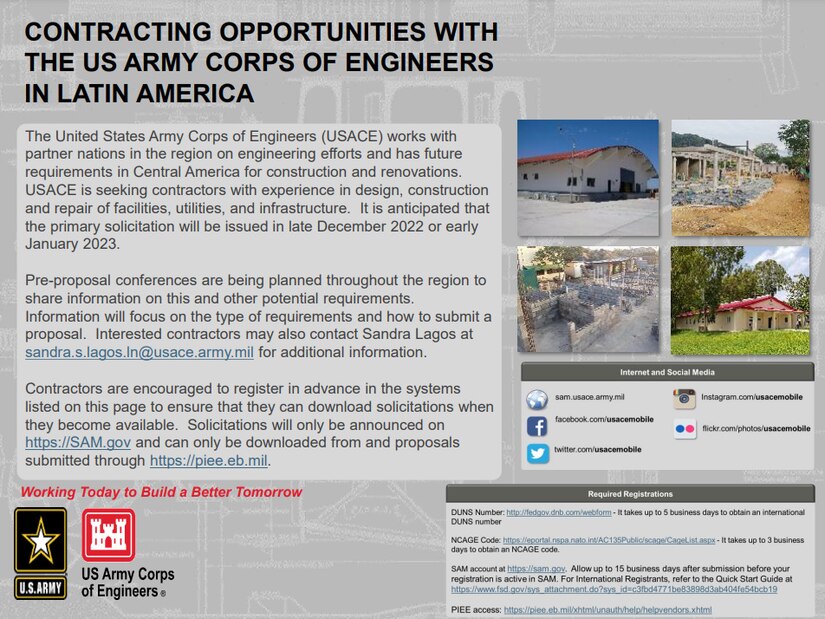 USACE Latin America Virtual Industry Day > Mobile District > Press Releases