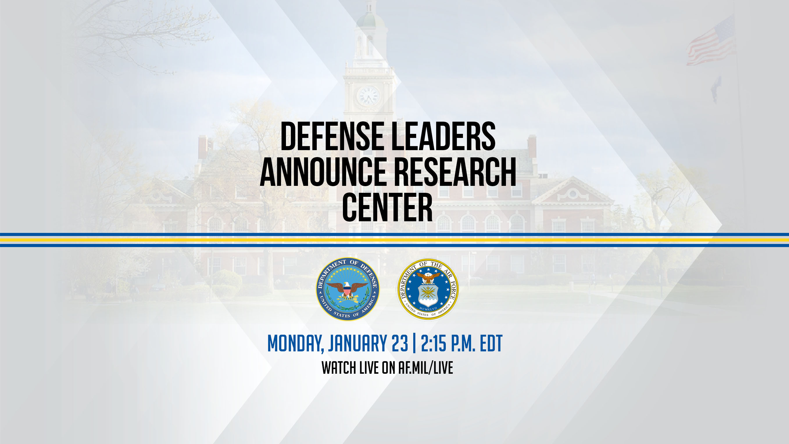 Defense Leaders Announce Research Center