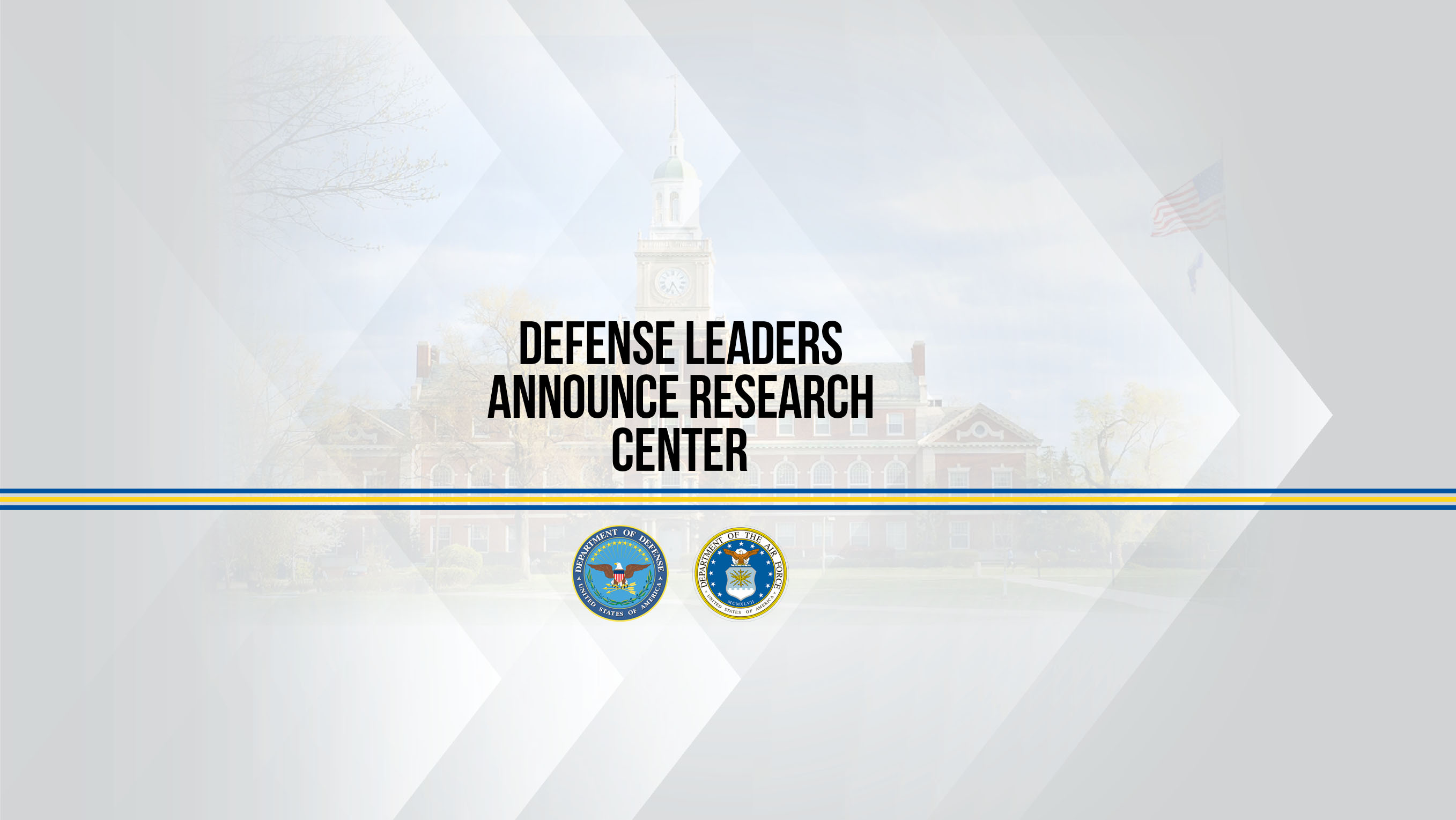 Defense Leaders Announce Research Center