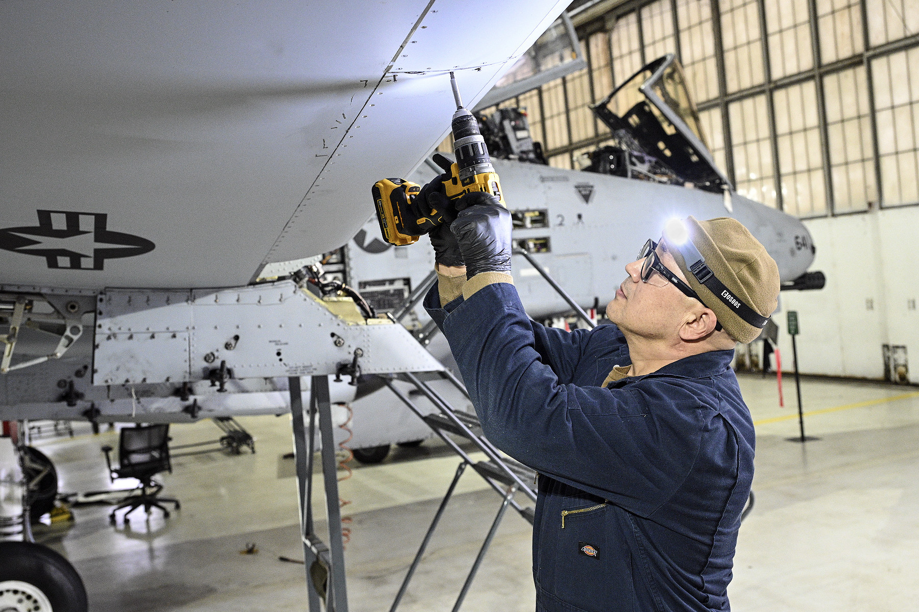 Phase inspection technicians maintain A-10s