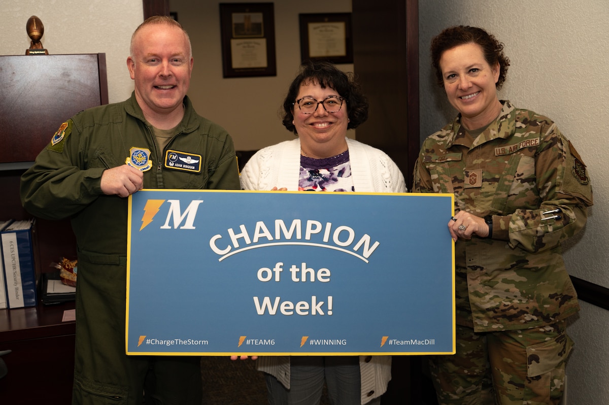 MacDill recognizes 6th CES during champ of the week > MacDill Air Force ...