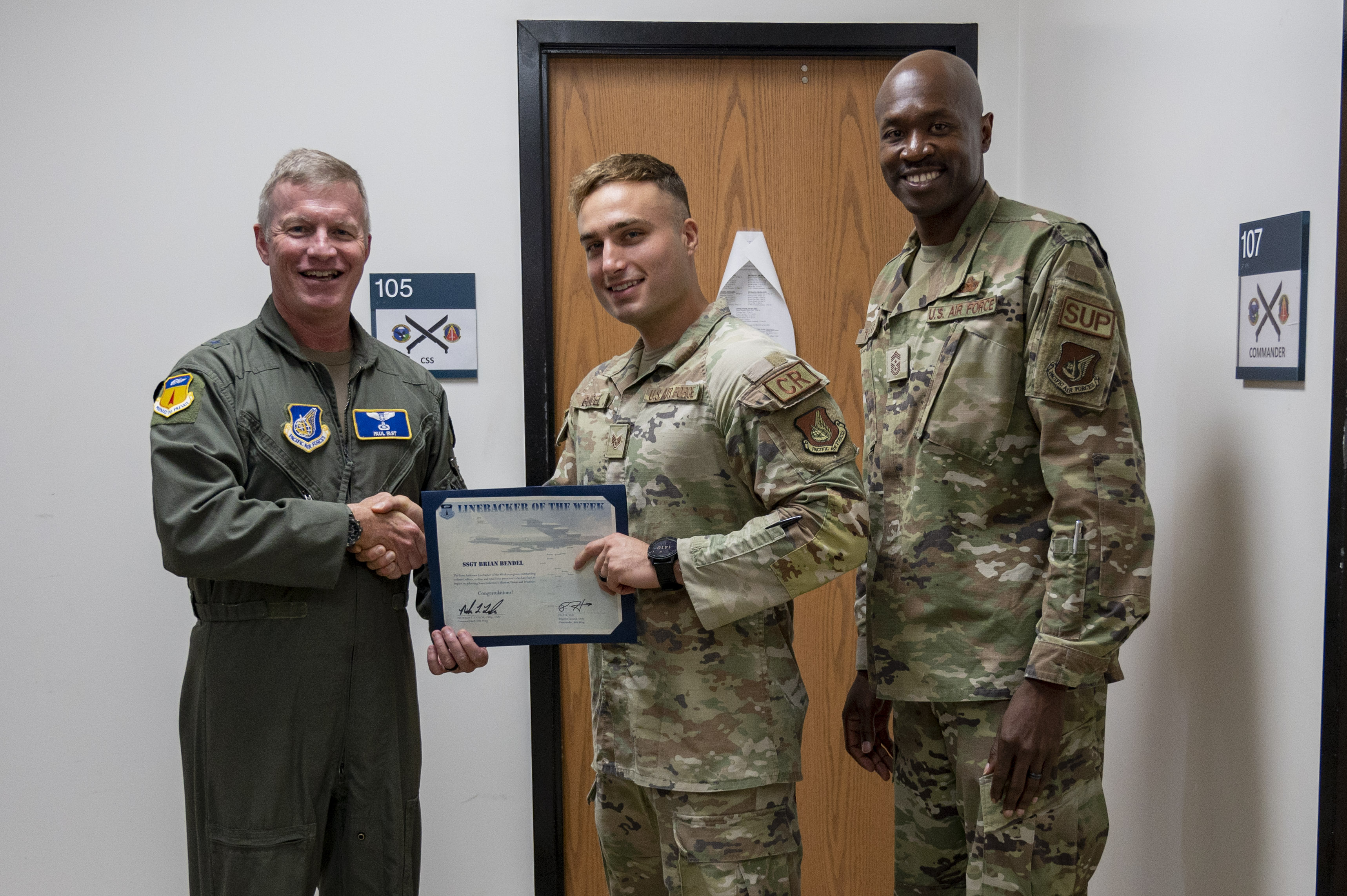 Linebacker of the Week: Staff Sgt. Brian Bendel > Andersen Air Force ...