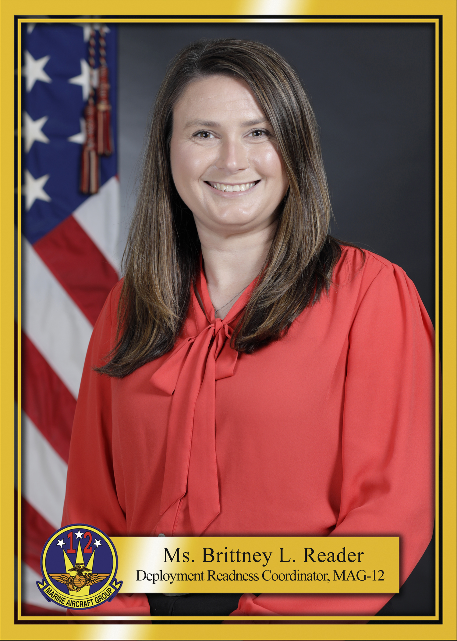 MAG-12 DRC Brittney Reader > 1st Marine Aircraft Wing > Biography