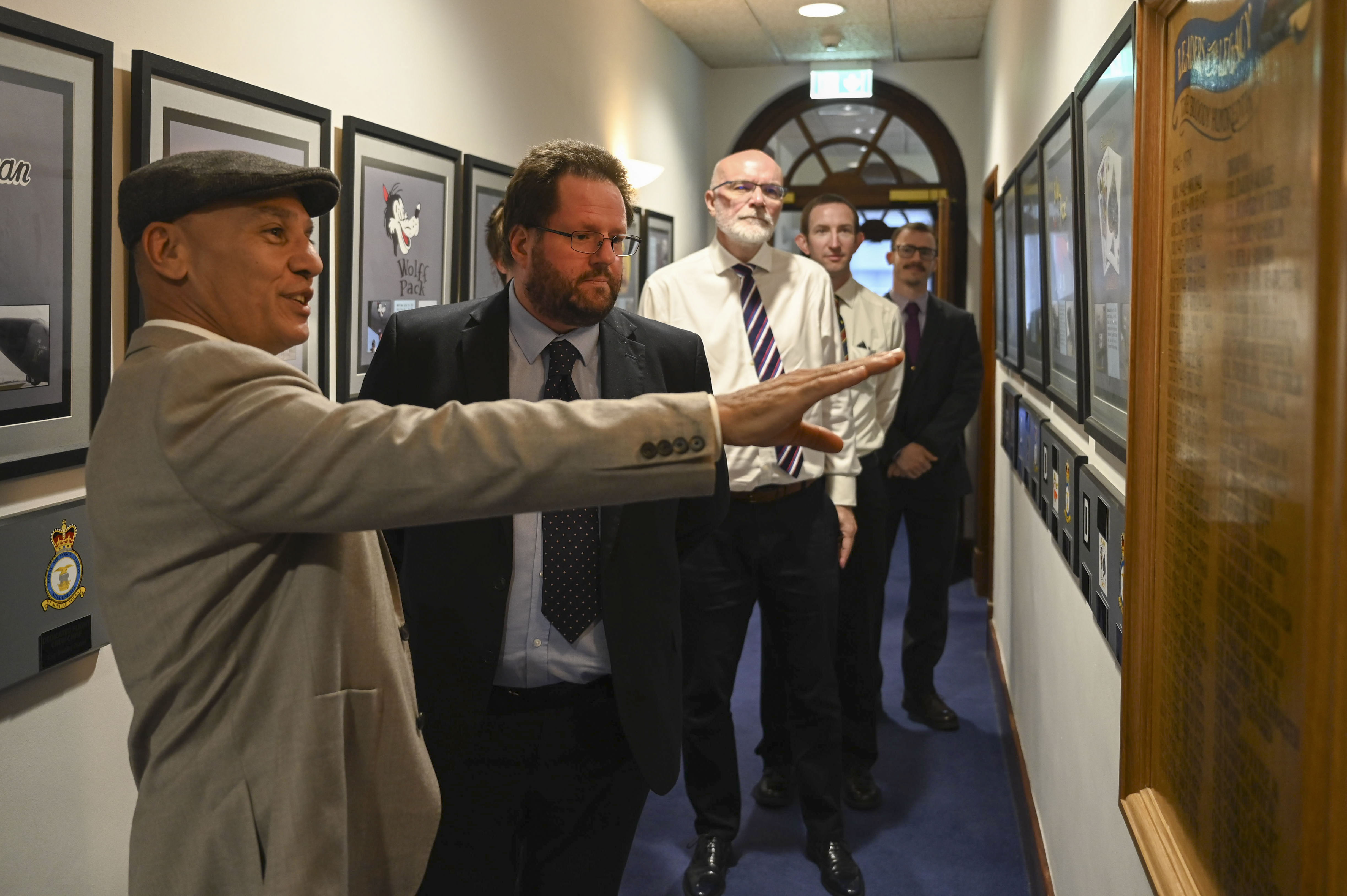 Royal Air Force air history branch personnel visit RAF Mildenhall ...