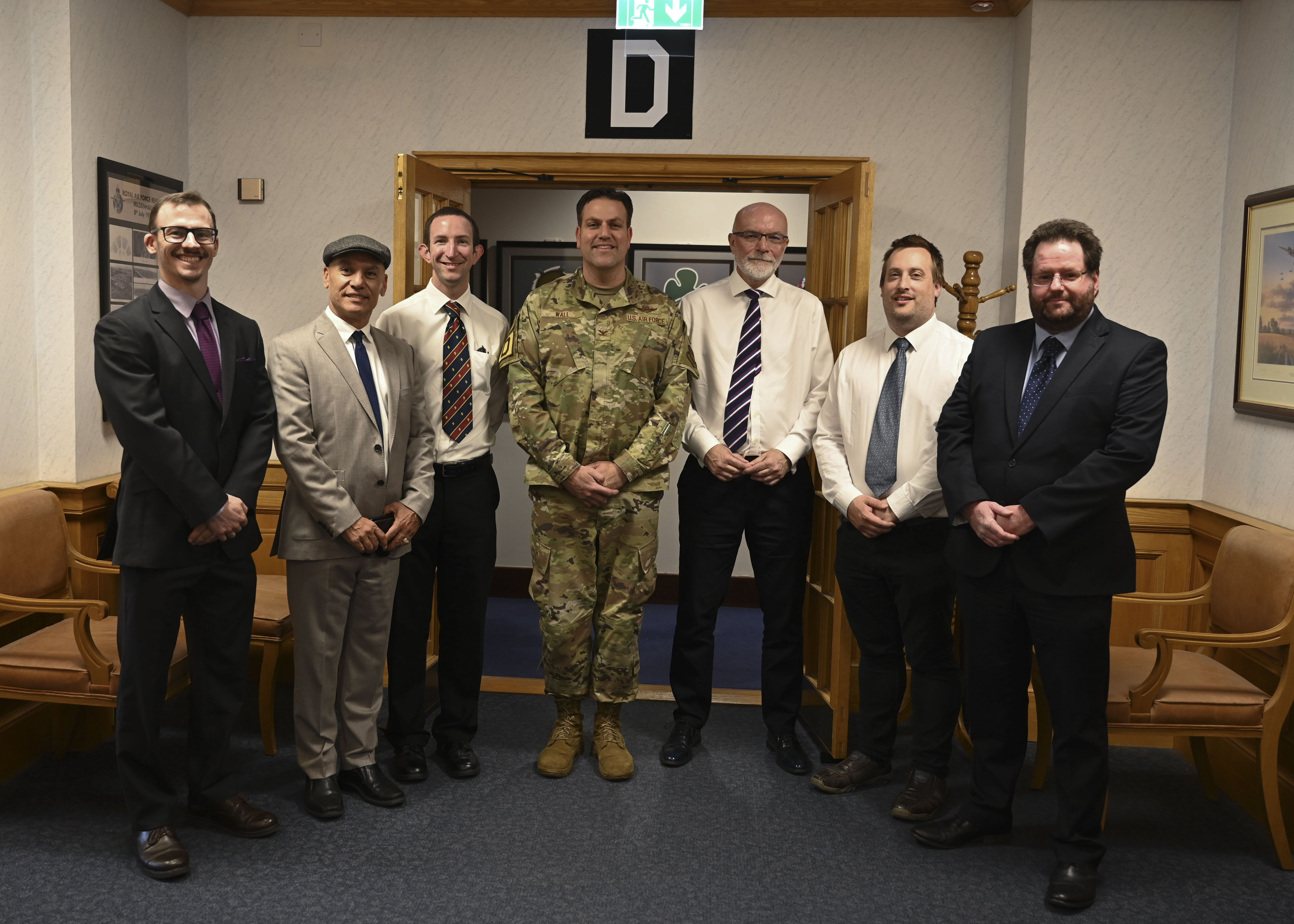 Royal Air Force air history branch personnel visit RAF Mildenhall ...