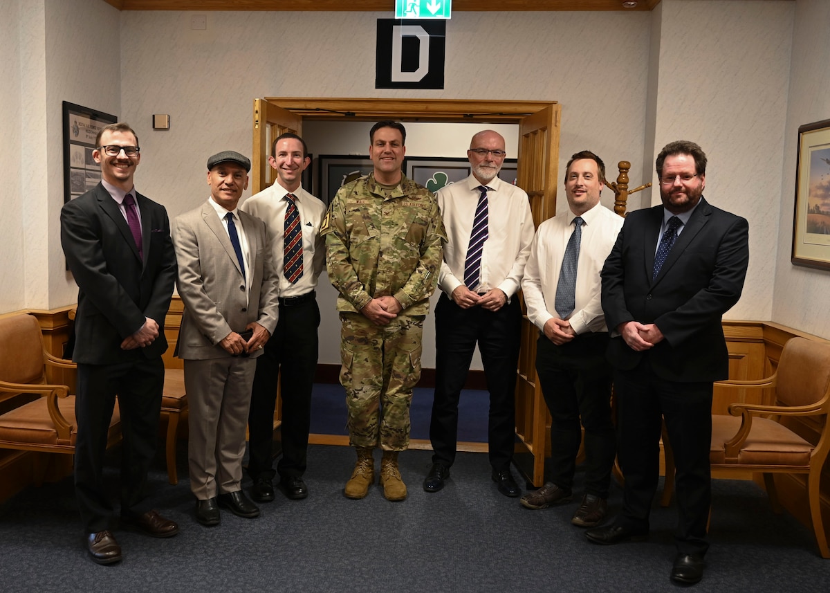 Royal Air Force air history branch personnel visit RAF Mildenhall ...