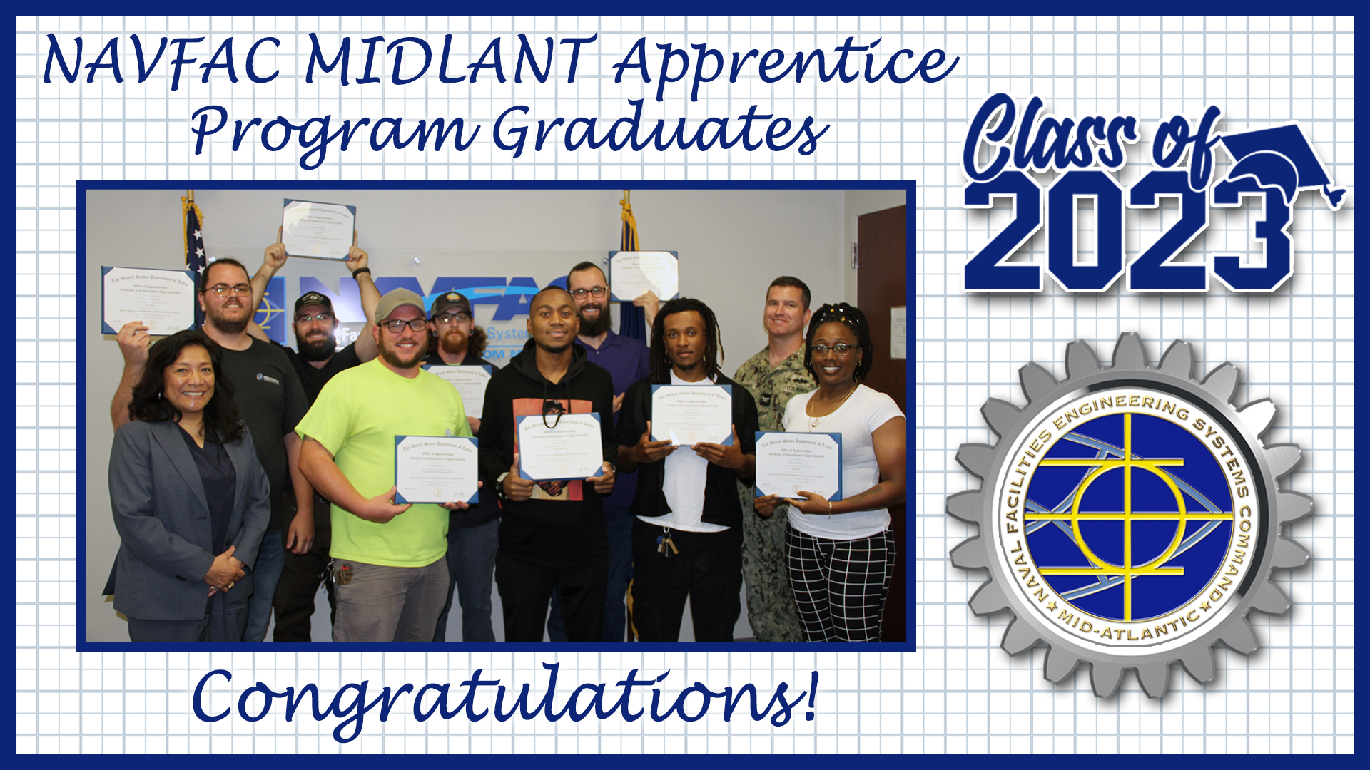 Class of 2023: NAVFAC MIDLANT Employees Graduate from Four-year ...