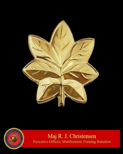 Major Robert J. Christensen > Training Command > Biography