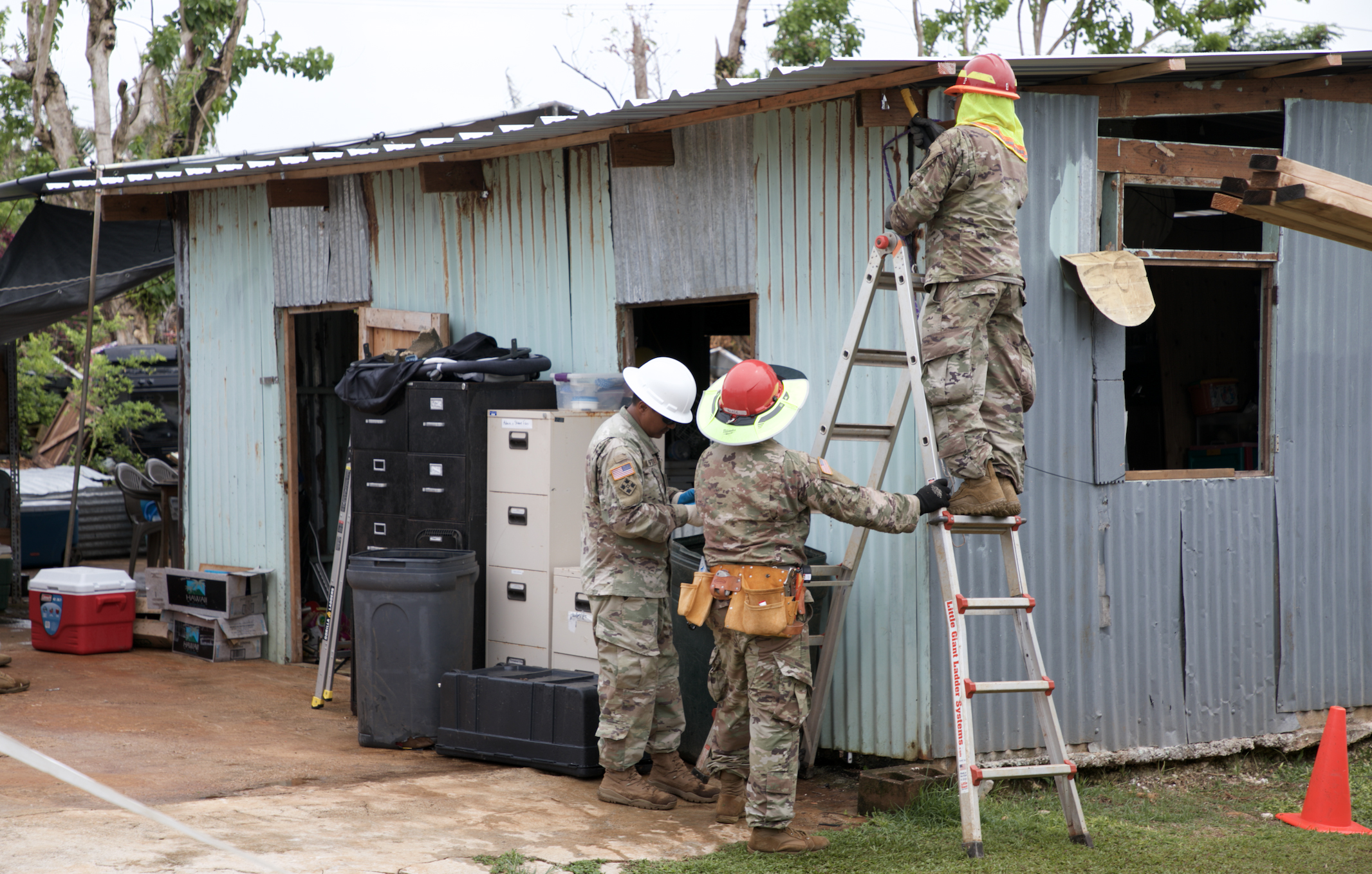 Task Force RISEUP completes 100th temporary, emergency roof ...