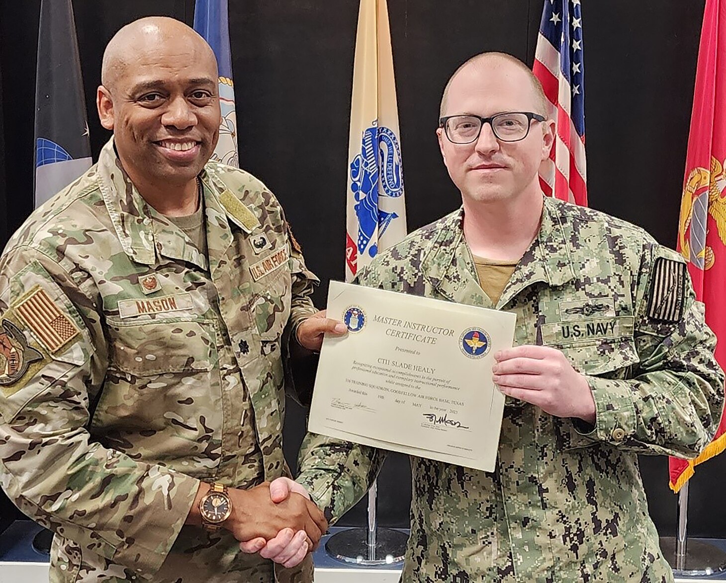 Navy Instructor at Goodfellow Received Air Force Master Instructor ...