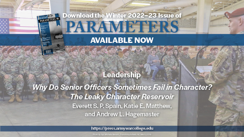 Parameters | Winter 2022–23 > US Army War College - Publications > Display