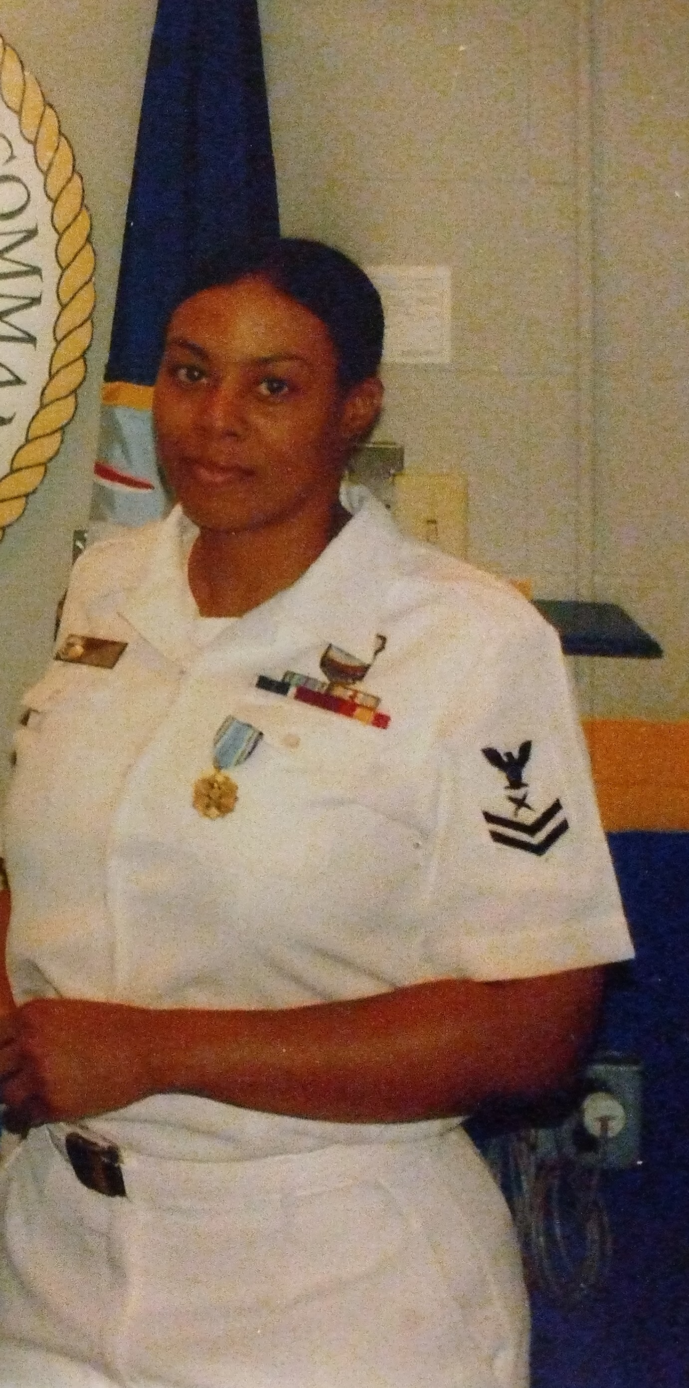 photo of Lureatha Harvey as a Petty Officer 2nd Class