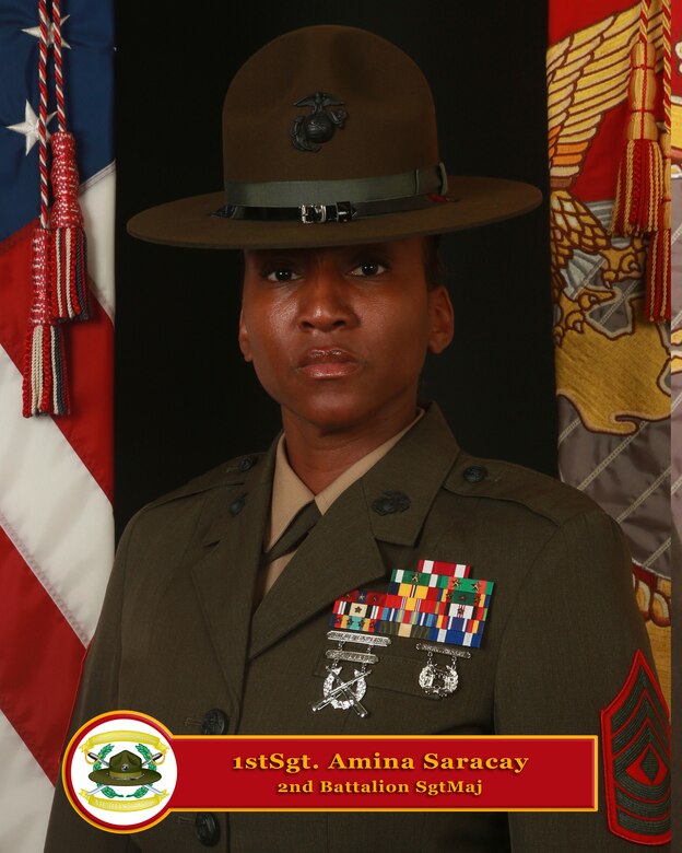 First Sergeant Amina T. Saracay > Marine Corps Recruit Depot, San Diego ...