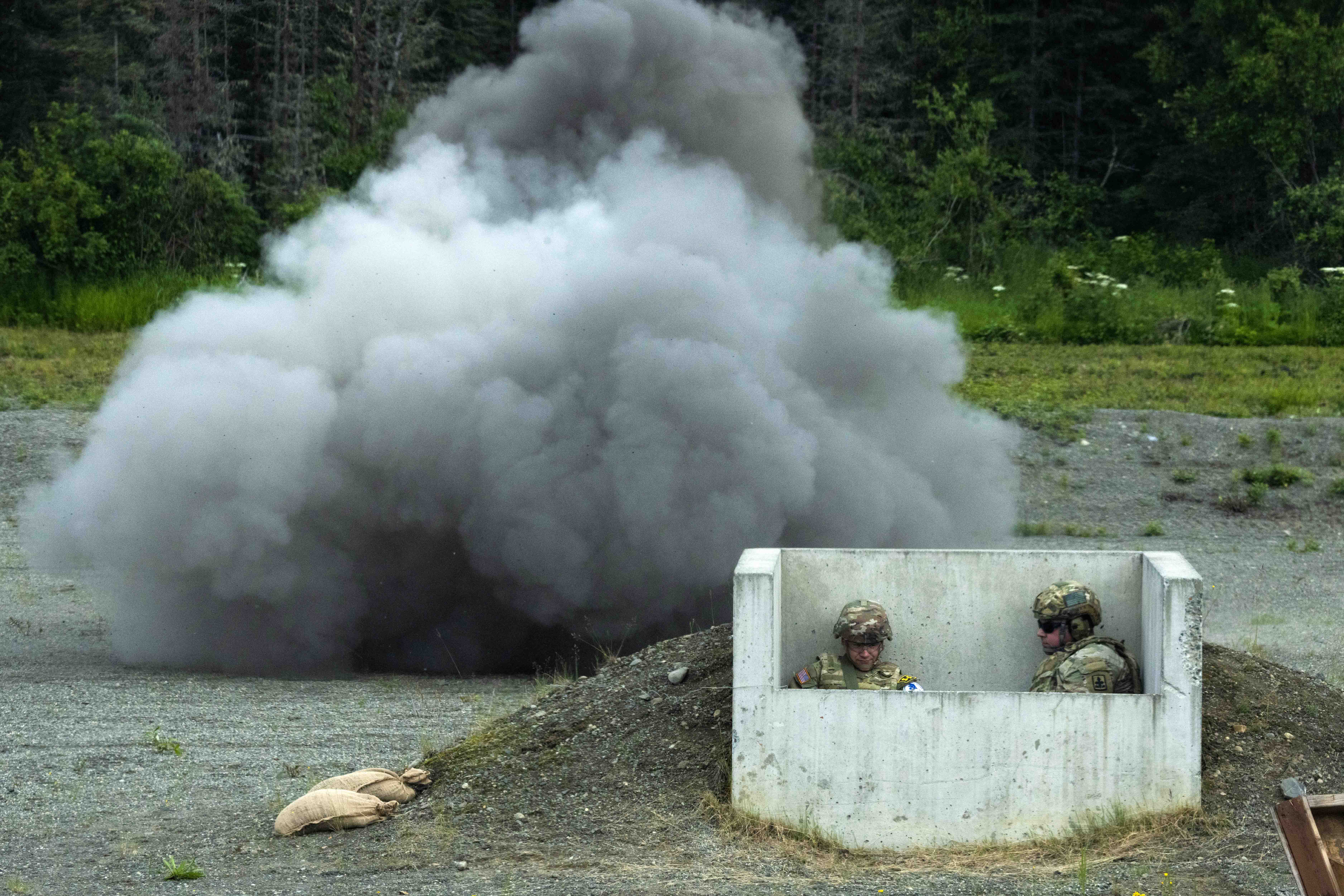 M67 Grenade Explosion