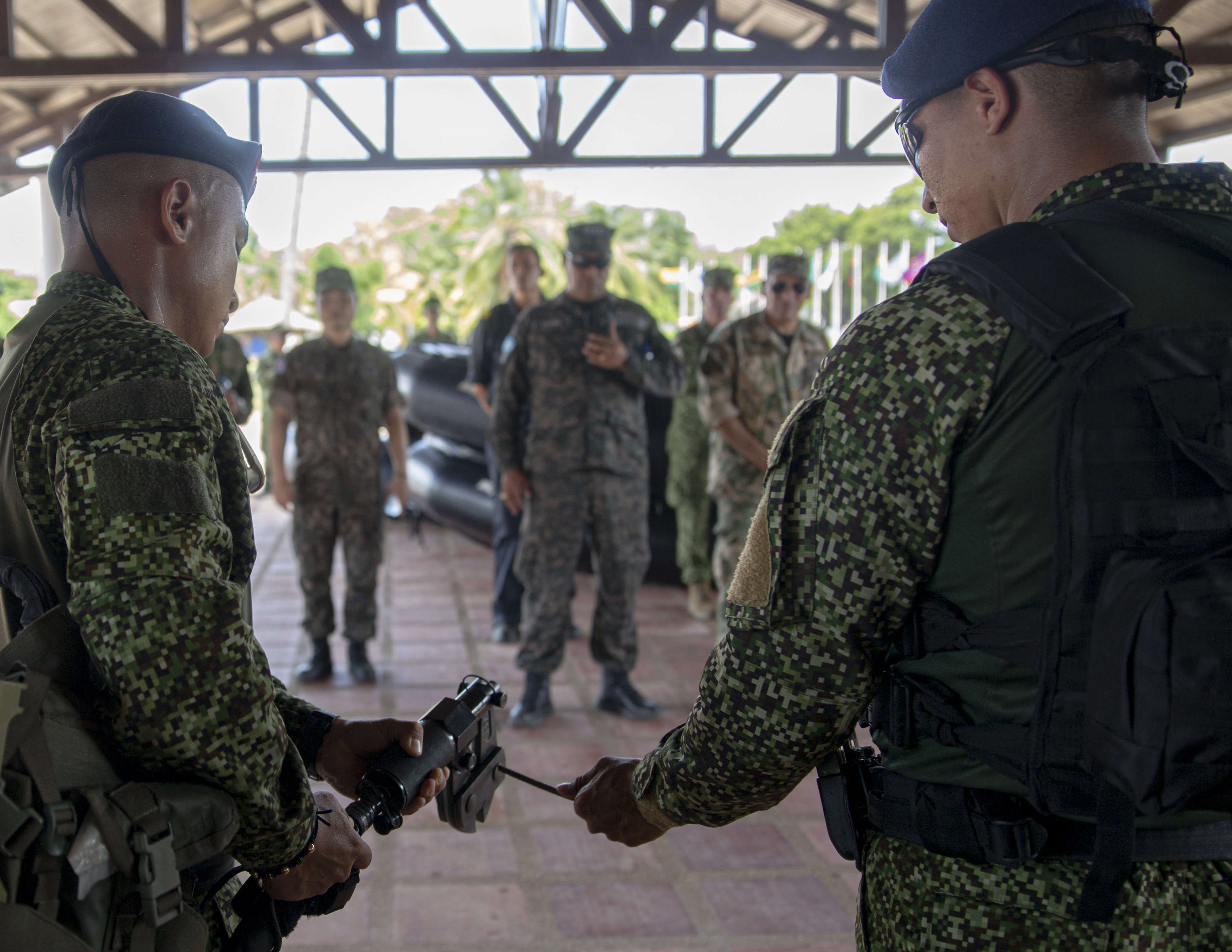 UNITAS 2023: Commander of MARFORSOUTH Visits Colombian Marine Corps