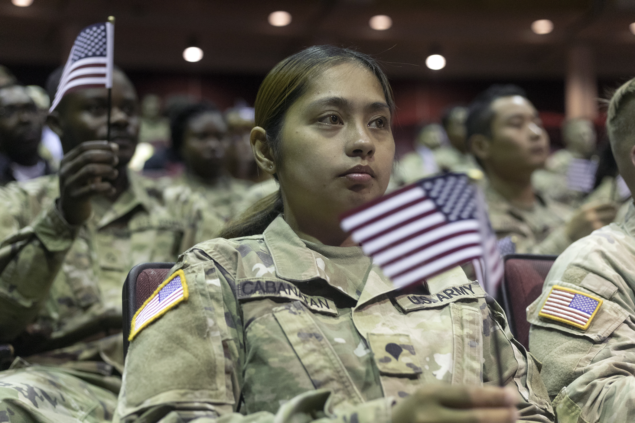 'Greener pastures:' USCIS naturalizes 37 troops, family members during ...