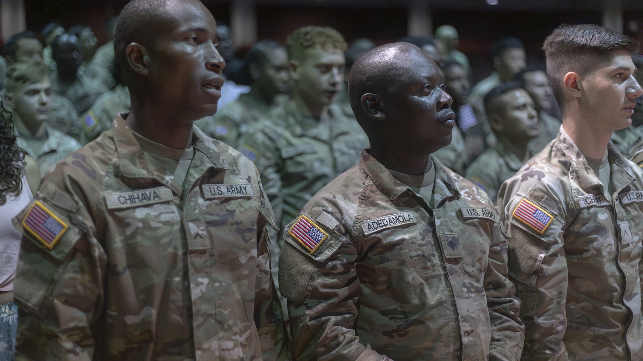 'Greener pastures:' USCIS naturalizes 37 troops, family members during ...
