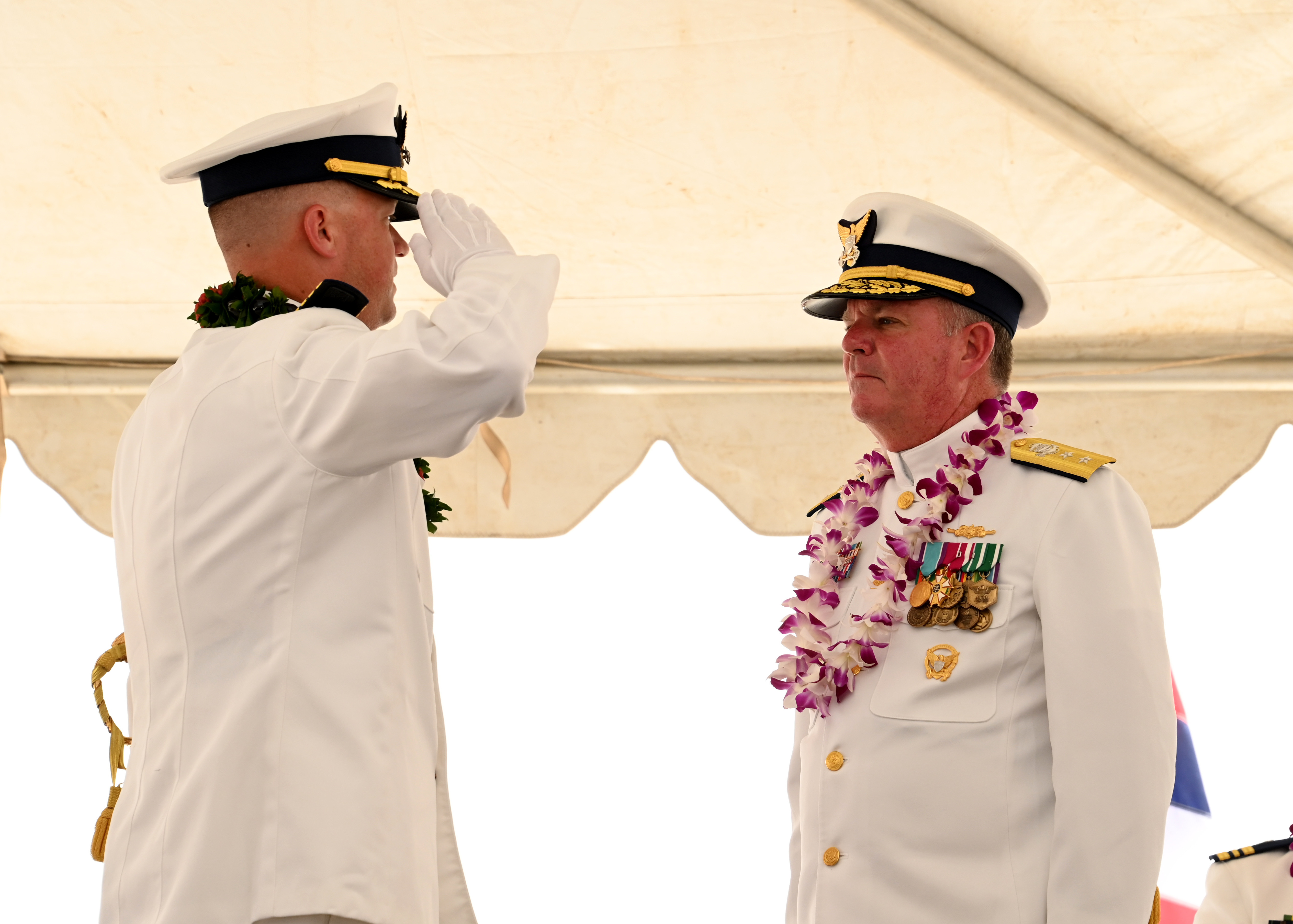 U.S. Coast Guard Cutter Midgett holds change of command ceremony ...