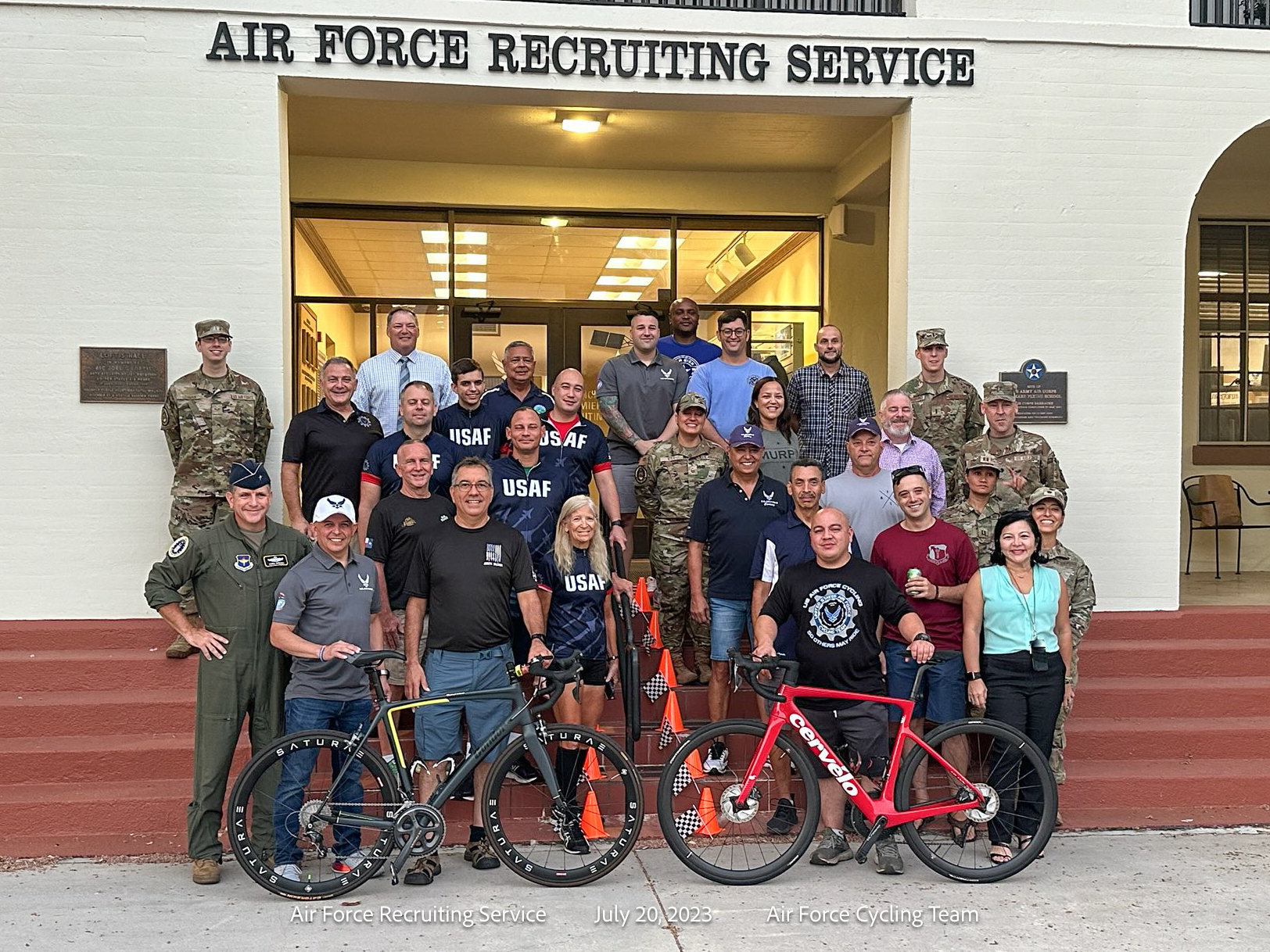 AFRS commander sends off cycling team to represent Forces