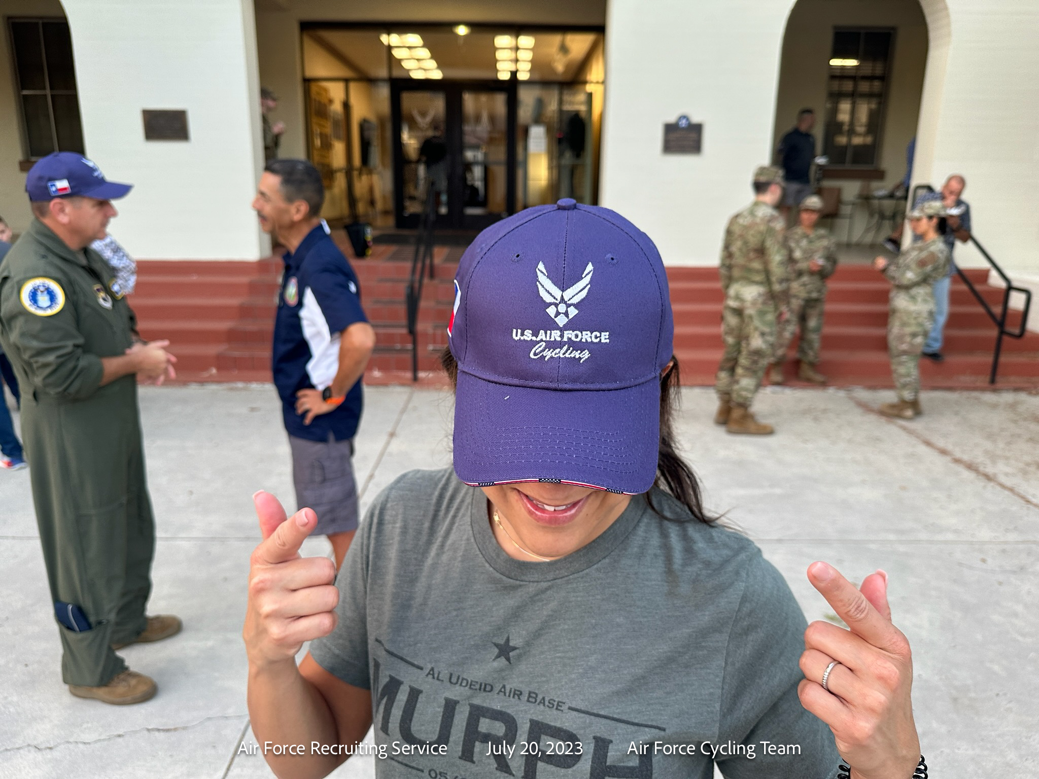 Top recruiter sends off cycling team to represent Forces > Air ...