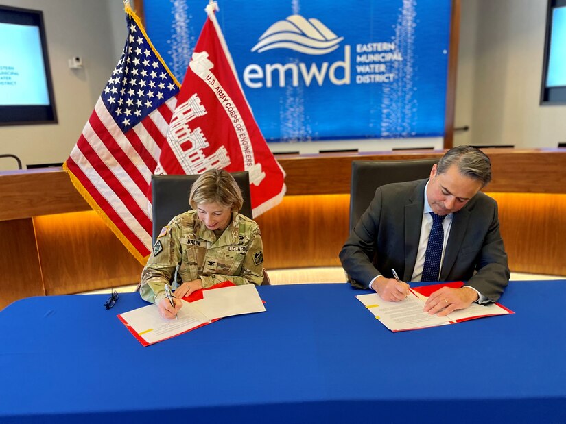 Corps joins Eastern Municipal Water District to reaffirm partnership ...