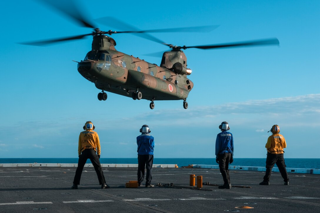 Flight Operations aboard the USS New Orleans during Talisman Sabre 23
